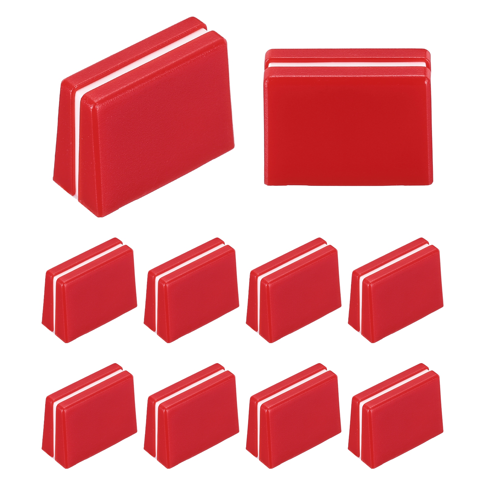 Uxcell Universal Fader Knobs, Red Mixer Fader Caps Slider Potentiometer ...