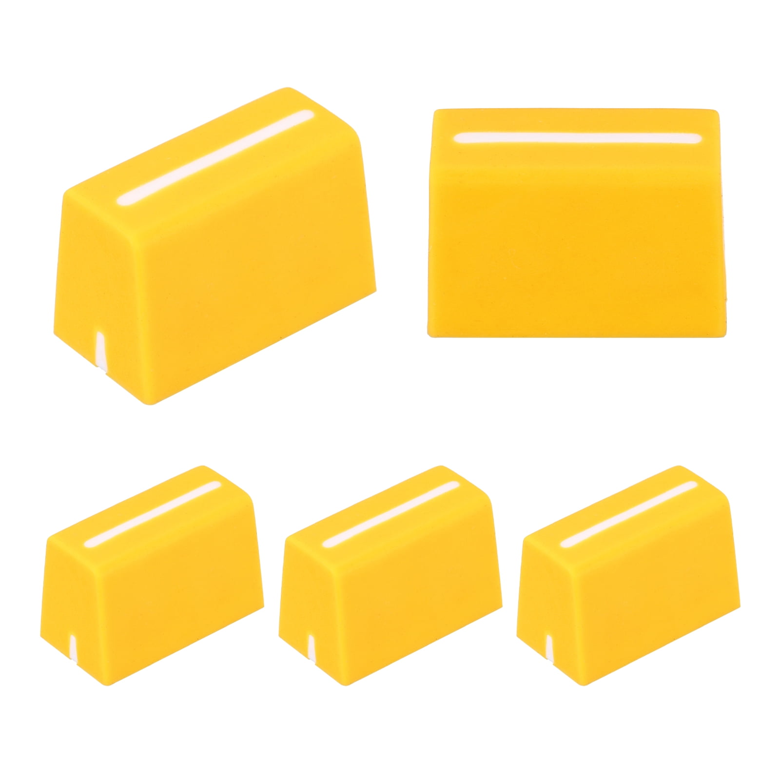 Uxcell Universal Fader Knobs, Yellow Mixer Fader Caps Slider ...