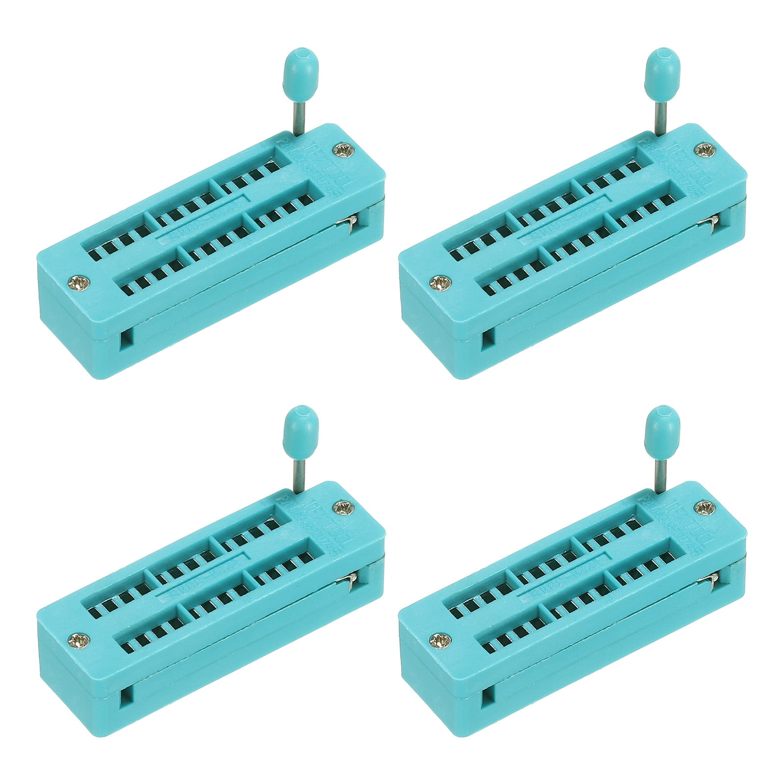 Uxcell Universal IC Test ZIF Socket 24 Pin 2.54mm Pitch Narrow for ...