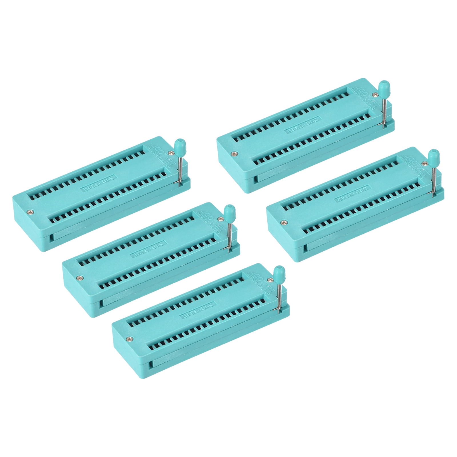 Uxcell Universal IC Test ZIF Socket 40 Pin 3.0mm Pitch Microcontroller ...