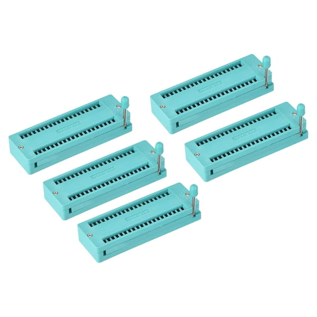 Uxcell Universal IC Test ZIF Socket 40 Pin 3.0mm Pitch Microcontroller ...