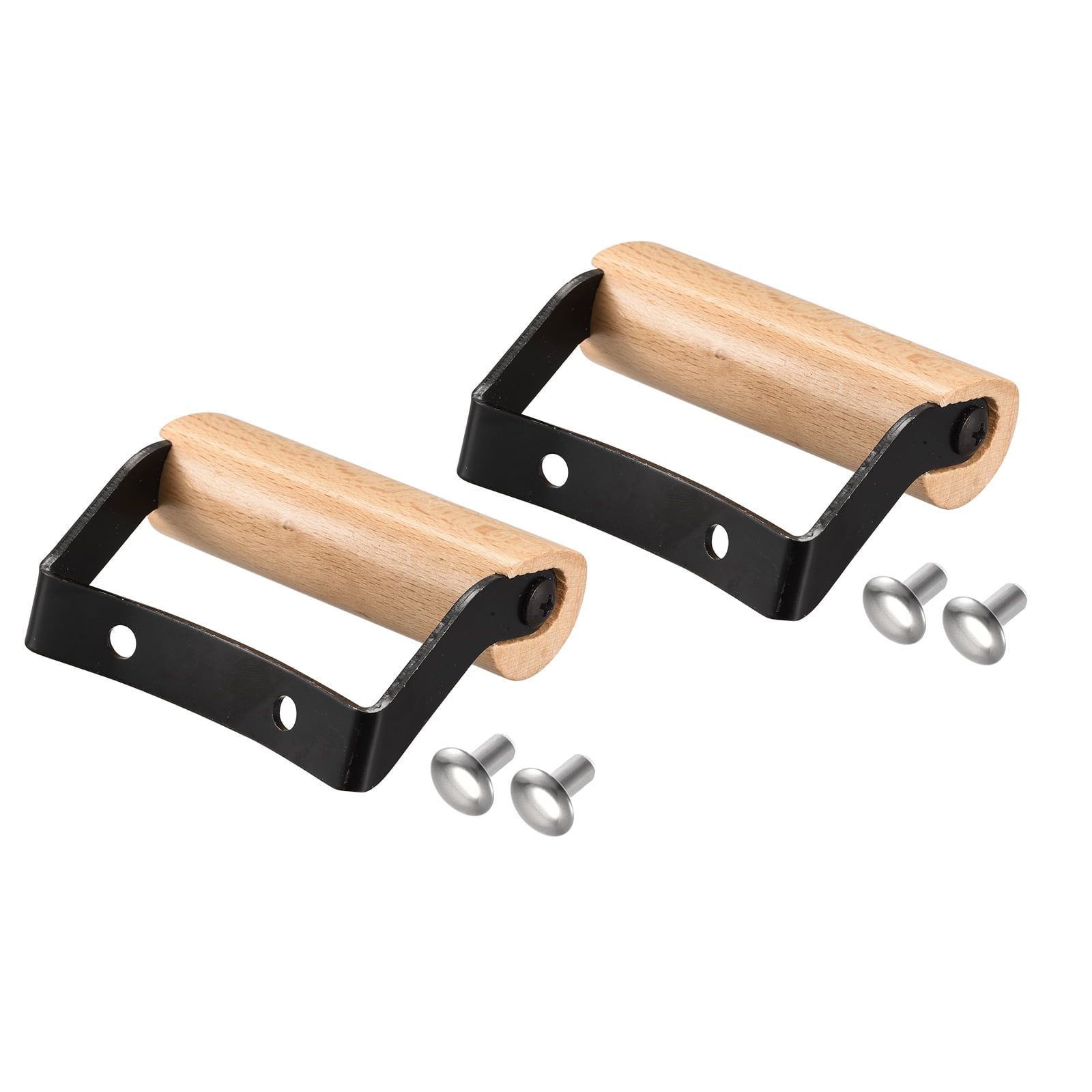 Uxcell Universal Pot Lid Handle Wooden Pan Handle Double Hole ...