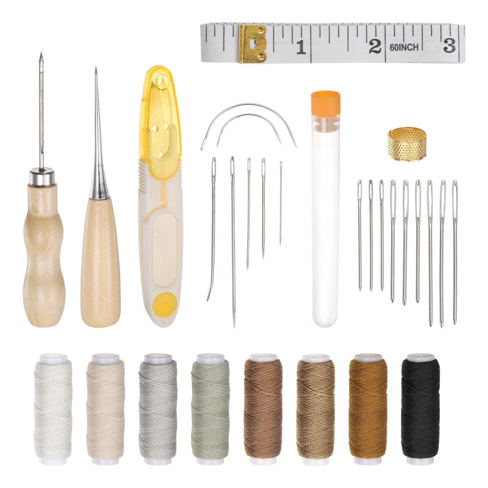 Uxcell Upholstery Repair Sewing Kit Basic Leather Sewing Kits Leather ...