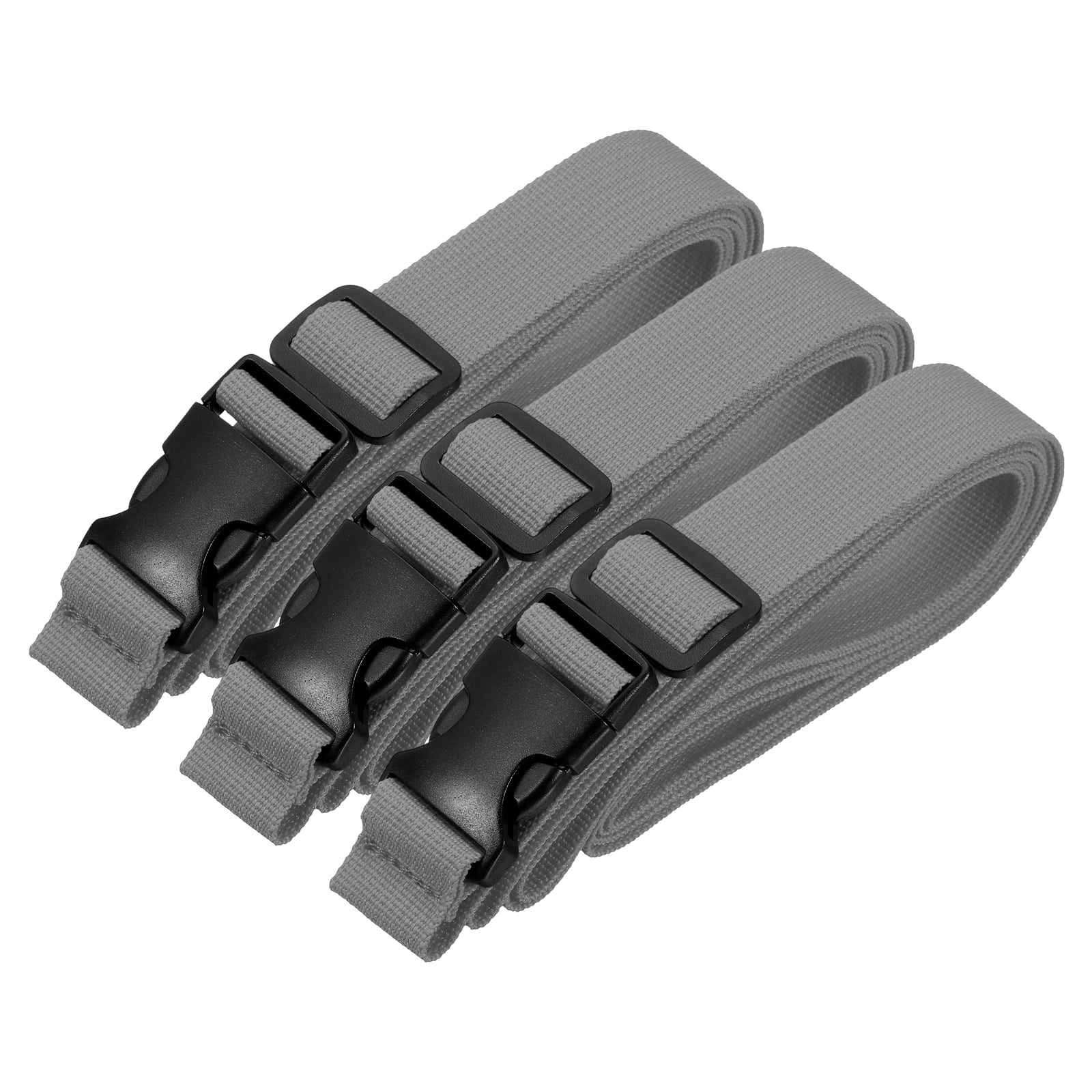 Uxcell Utility Straps with Quick Release Buckle, (1 Inch x 8 Feet, Gray ...