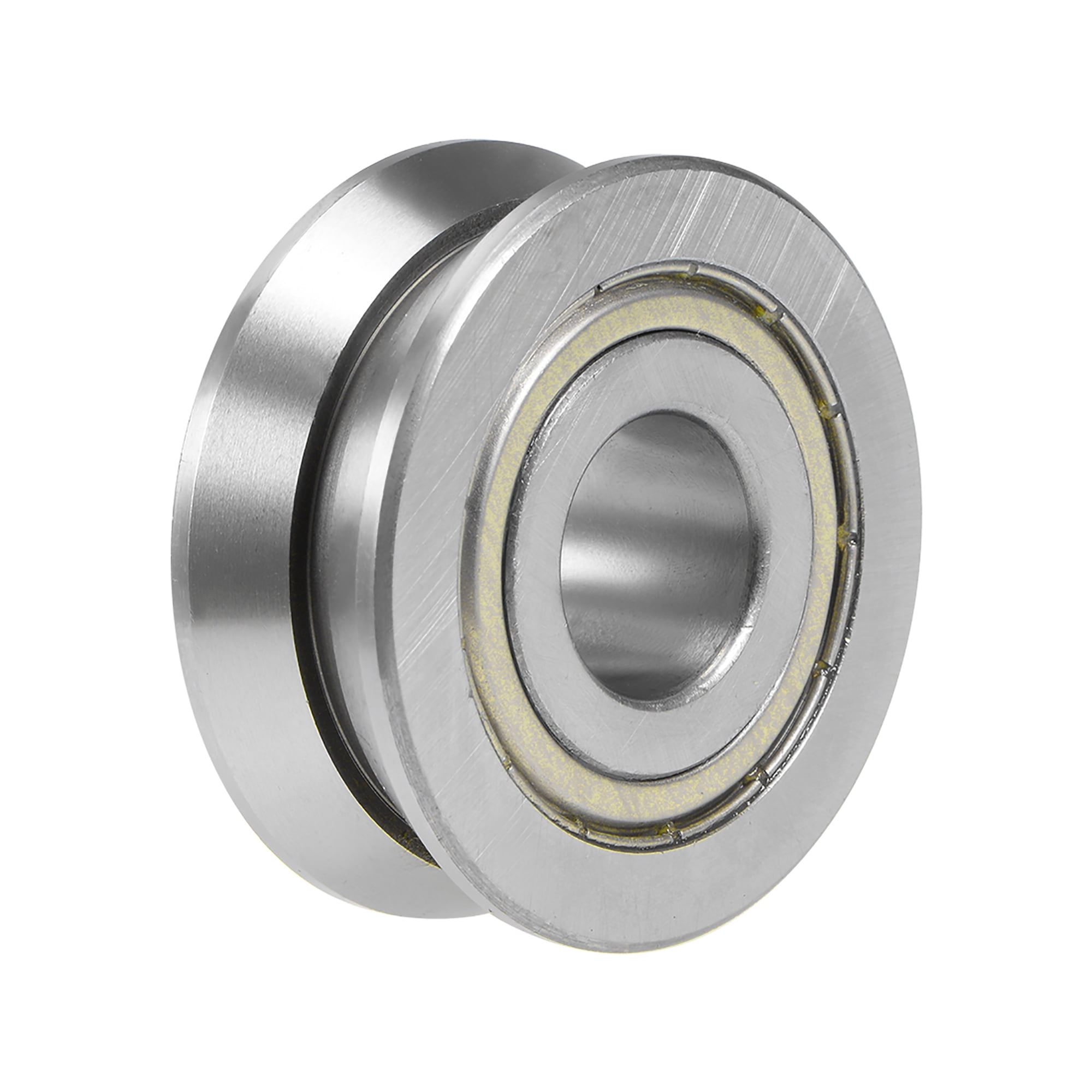 Uxcell V-Groove Ball Bearing Guide Pulley Bearings Chrome Steel Silver ...