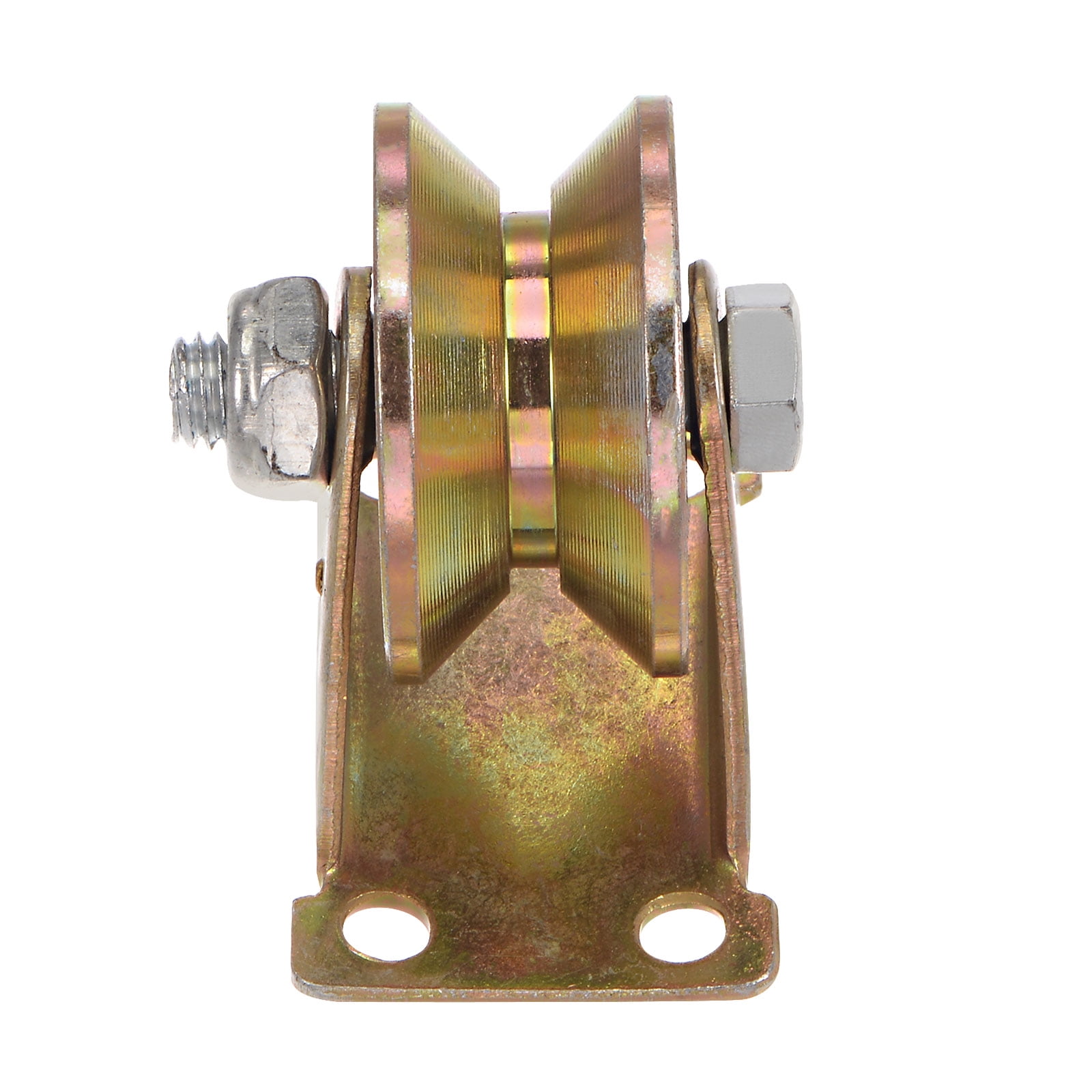 Uxcell V Groove Caster 1.85" V-Shaped Sliding Gate Wheel Load Capacity ...