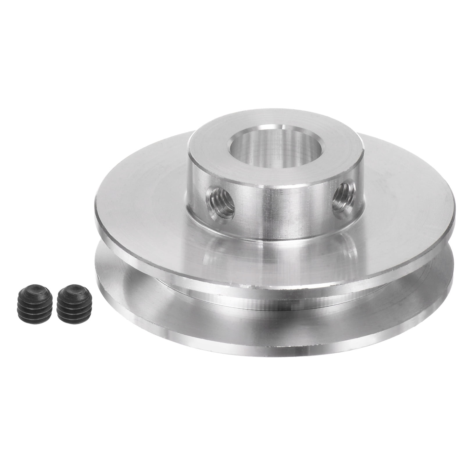 Uxcell V-Type Pulley 10mm Bore 41mm Outer Dia Single Groove Aluminum ...