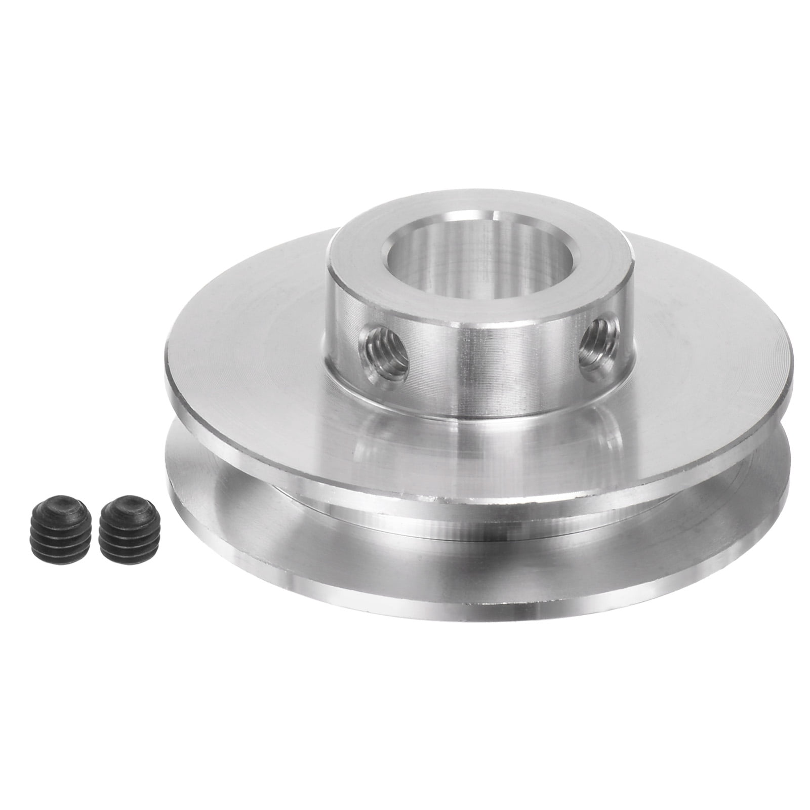 Uxcell V-Type Pulley 12mm Bore 41mm Outer Dia Single Groove Aluminum ...