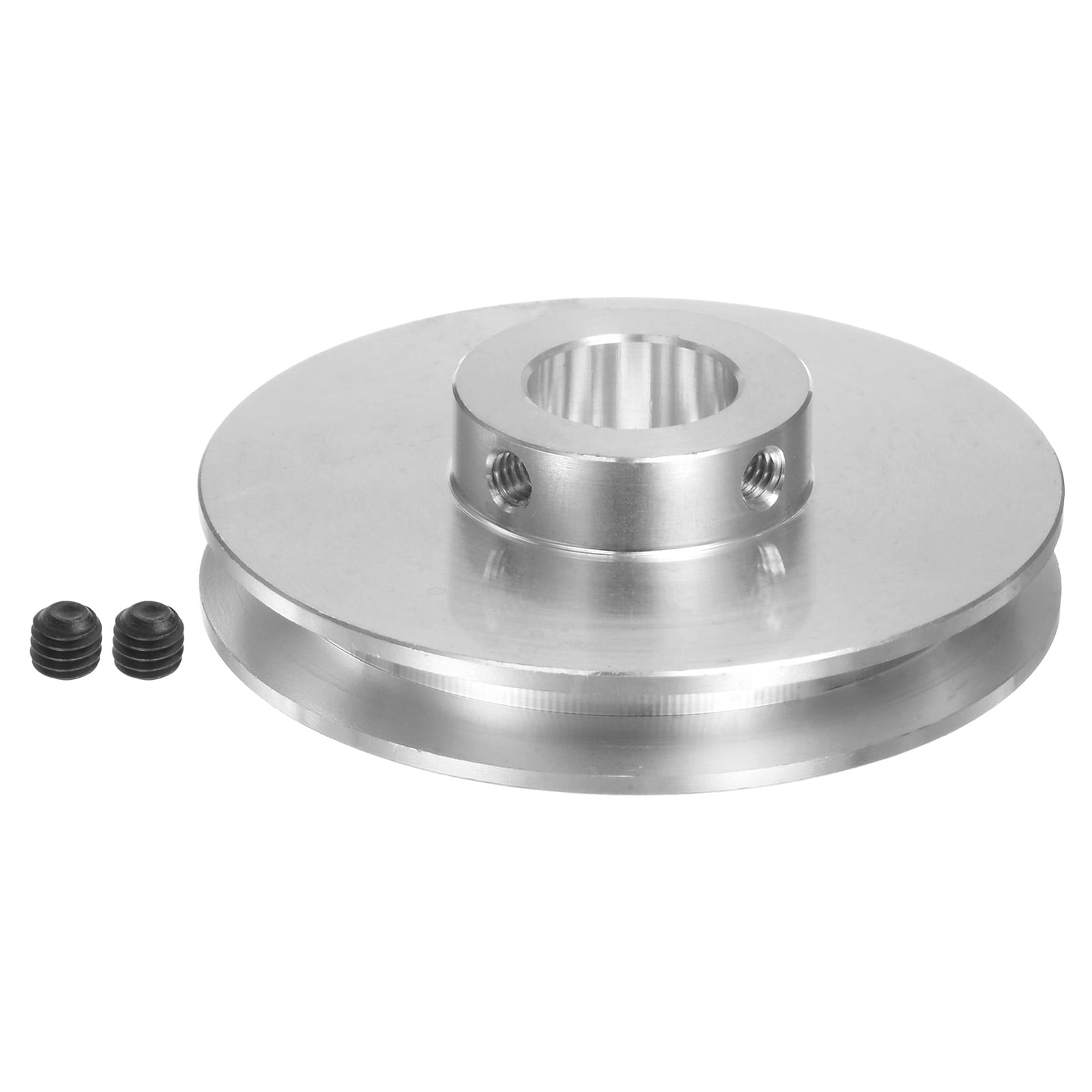 Uxcell V-Type Pulley 14mm Bore 58mm Outer Dia Single Groove Aluminum ...