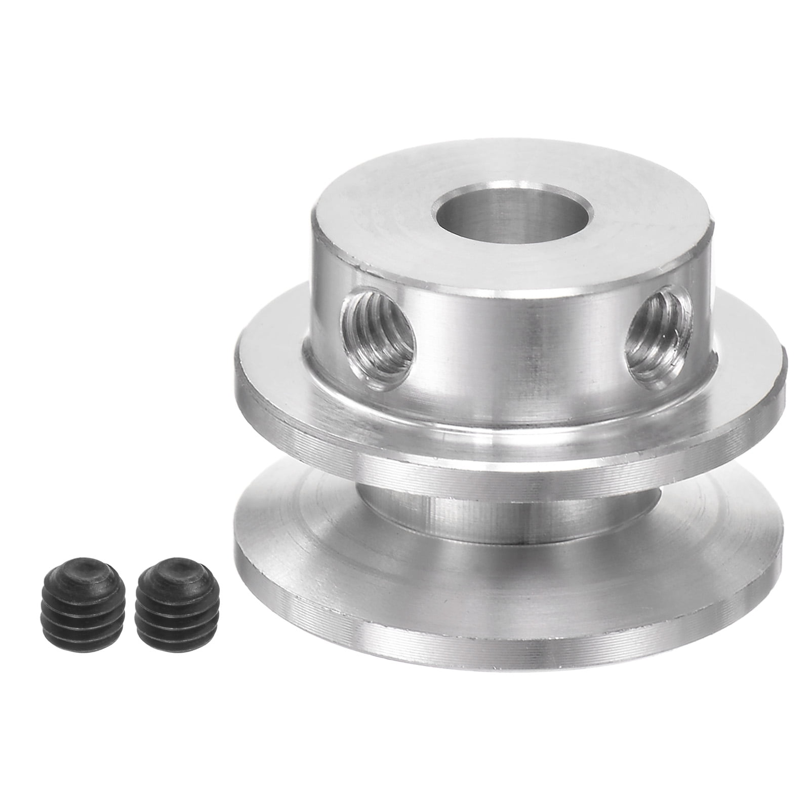 Uxcell V-Type Pulley 6mm Bore 22mm Outer Dia Single Groove Aluminum ...