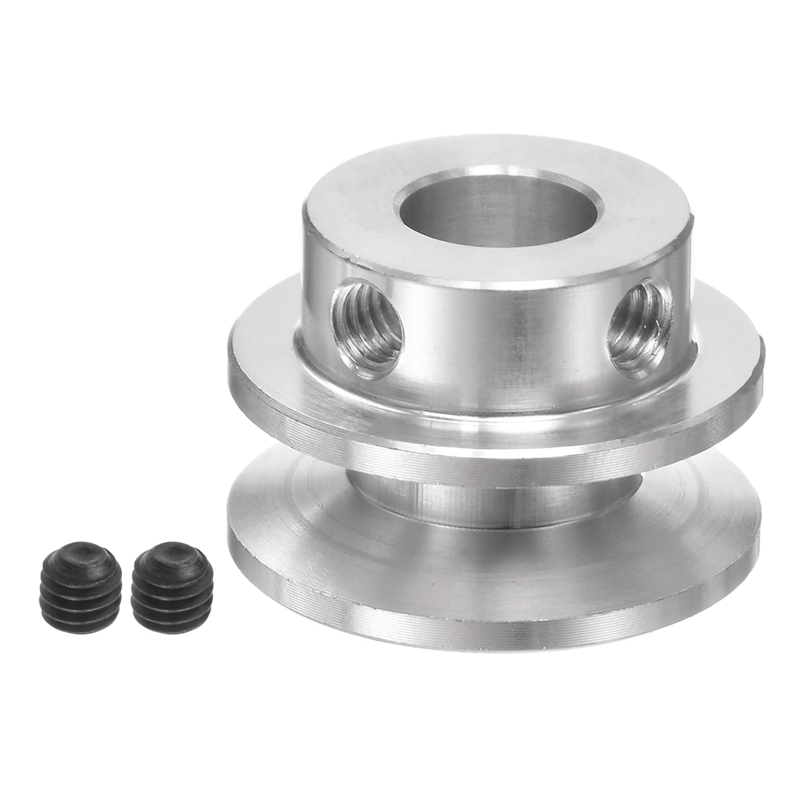 Uxcell V-Type Pulley 8mm Bore 22mm Outer Dia Single Groove Aluminum ...