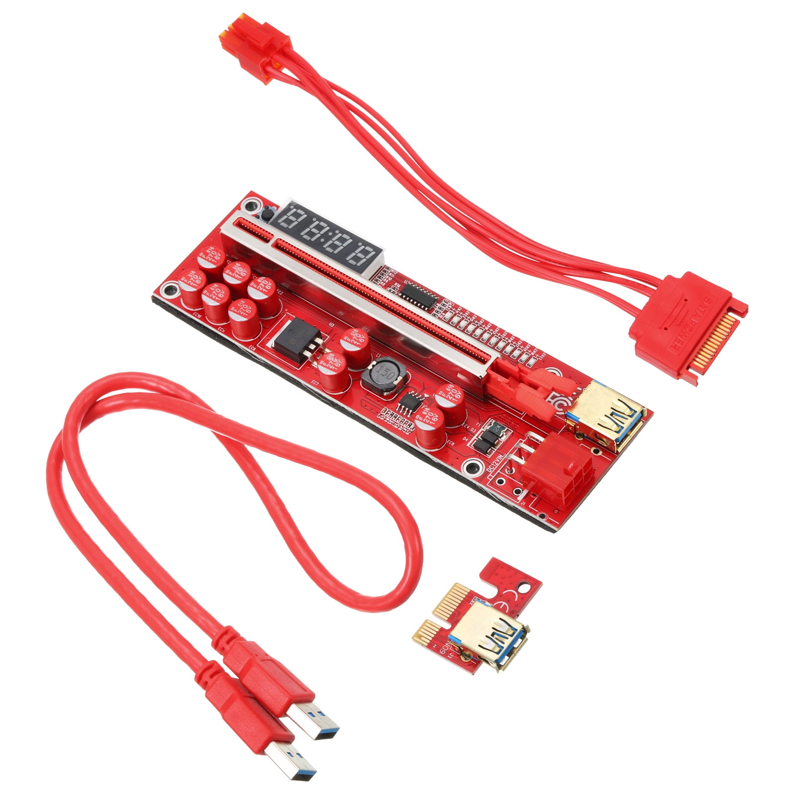 Uxcell V013 PRO PCI-E 1X to 16X Graphics Card Express Extender Riser ...