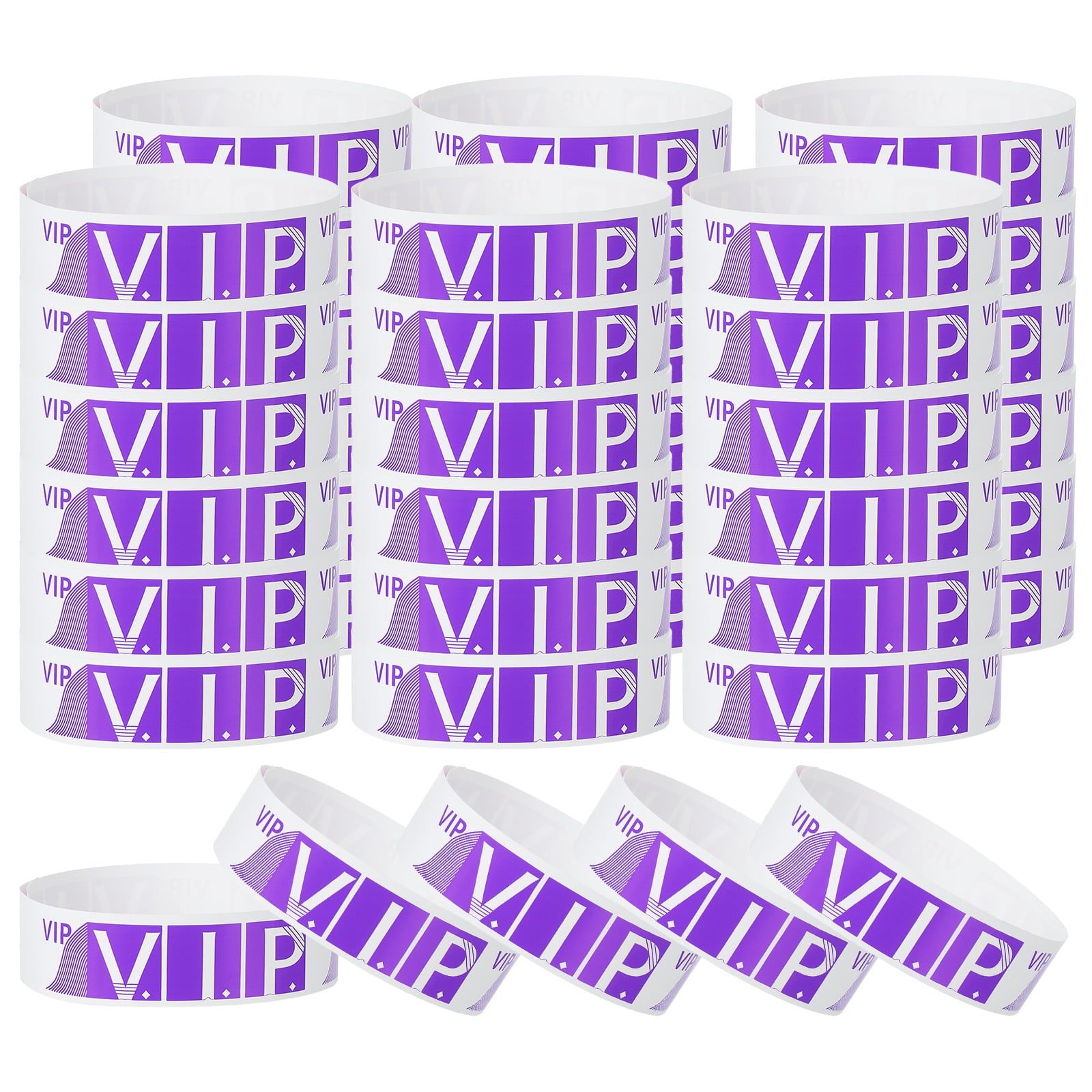 Uxcell VIP Wristbands for Events, Neon Party Bands, Waterproof Concert ...