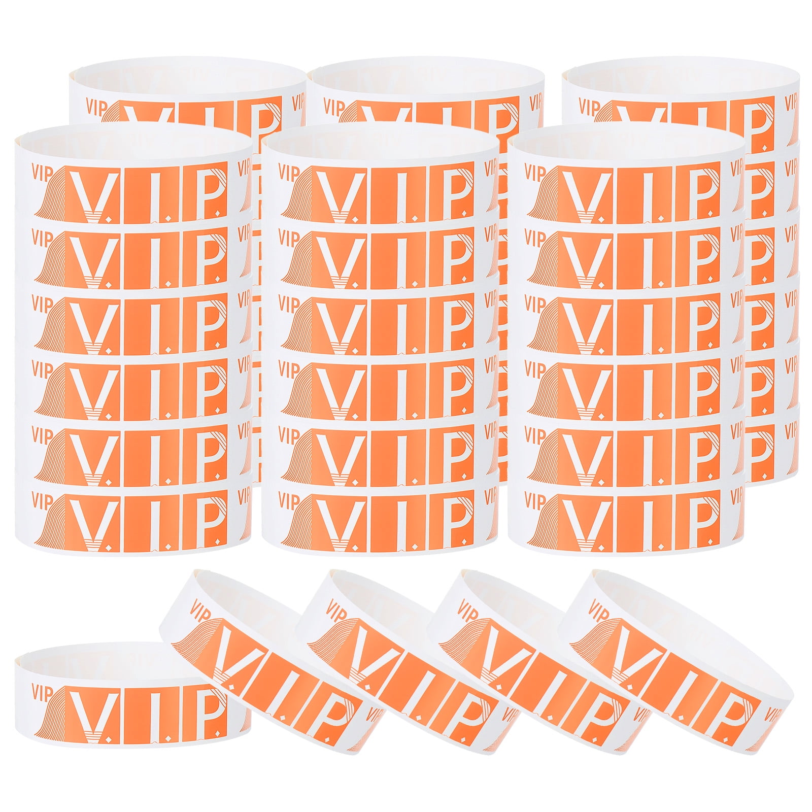 Uxcell VIP Wristbands for Events, Neon Party Bands, Waterproof Concert ...