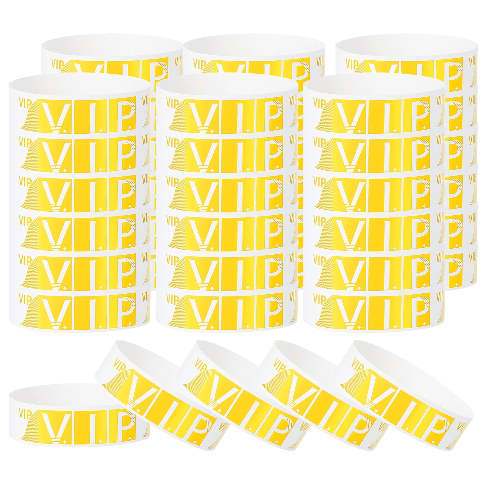 Uxcell VIP Wristbands for Events, Neon Party Bands, Waterproof Concert ...