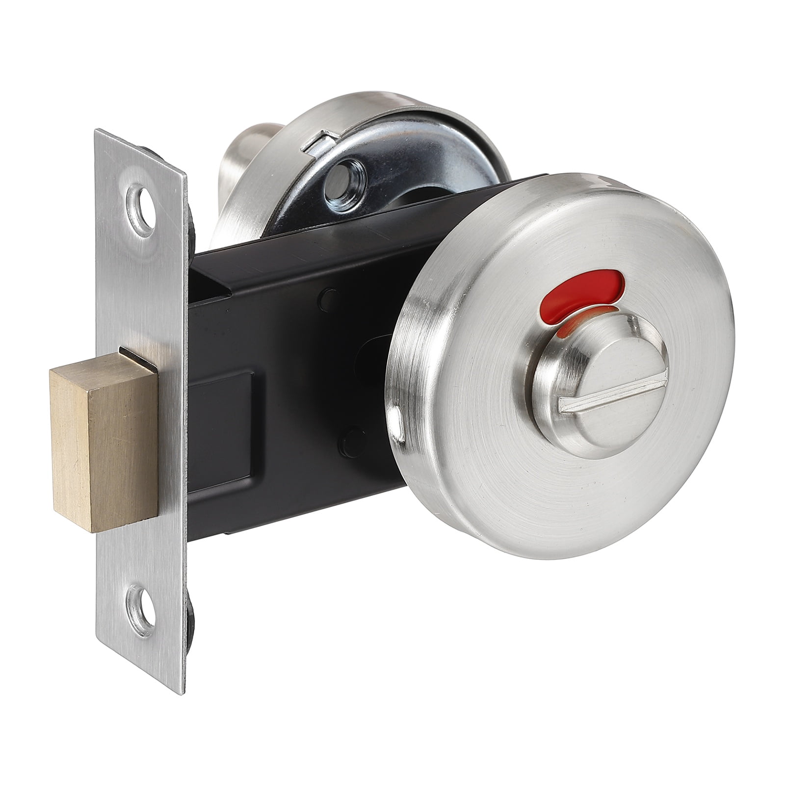 Uxcell Vacant Occupied Bathroom Lock Deadbolt, (2 Inch, Silver) (1 Set ...