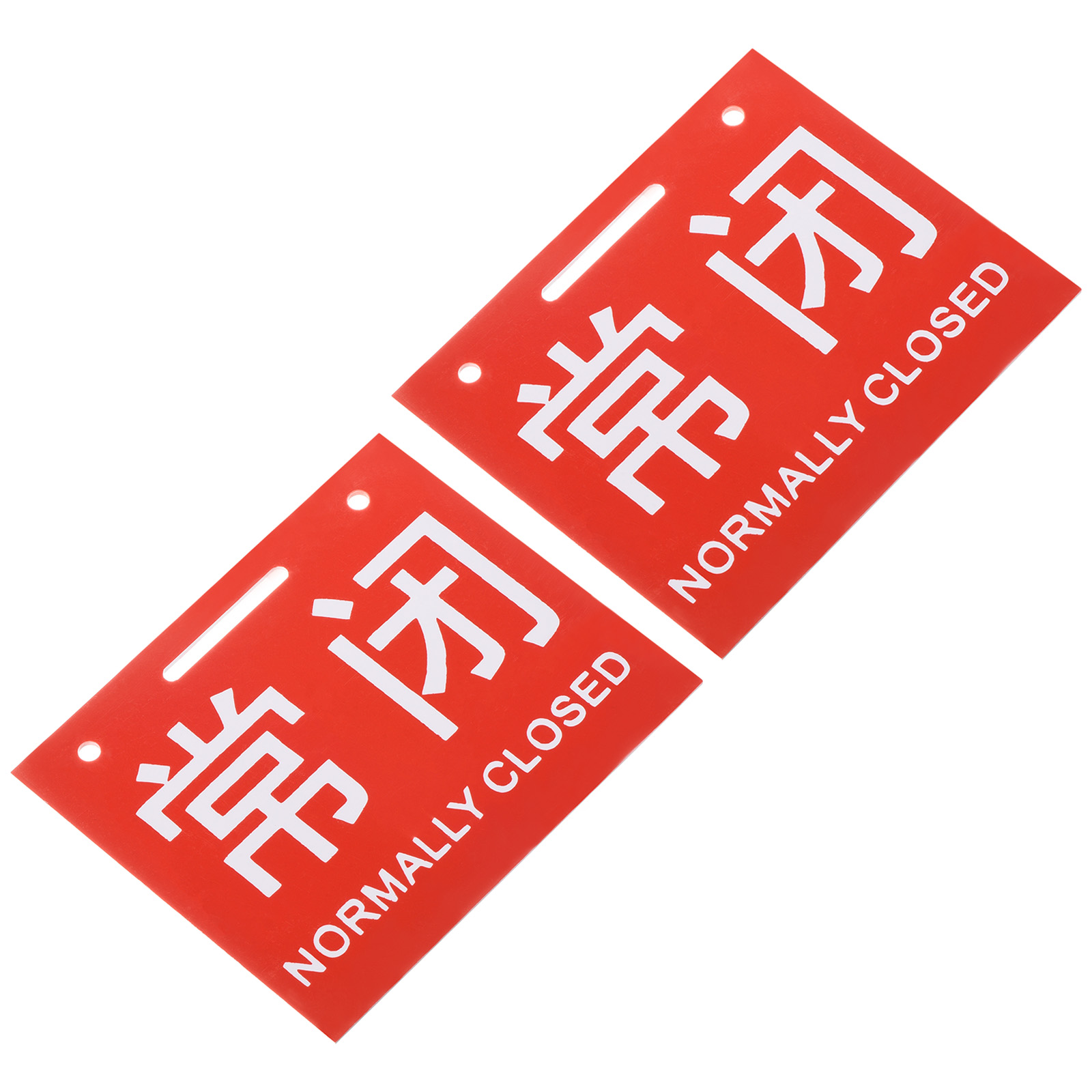 Uxcell Valve Identifier Tag "Normally Closed" Label Holder, White on ...