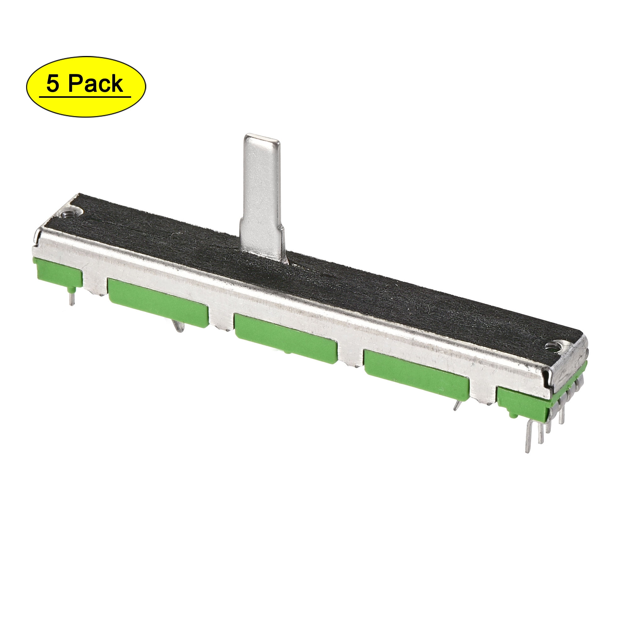 Uxcell Variable Resistors 60mm Straight Slide Potentiometer B10K Ohm ...