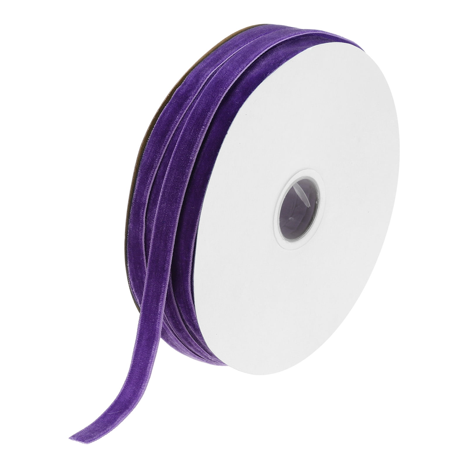Uxcell Velvet Ribbon Single Face Spool Silky Velvet Fabric for Bouquets ...