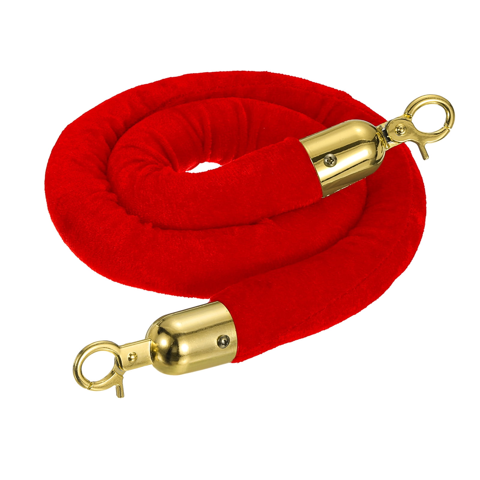 Uxcell Velvet Stanchion Rope, Barrier Rope Velvet Carpet Ropes with ...