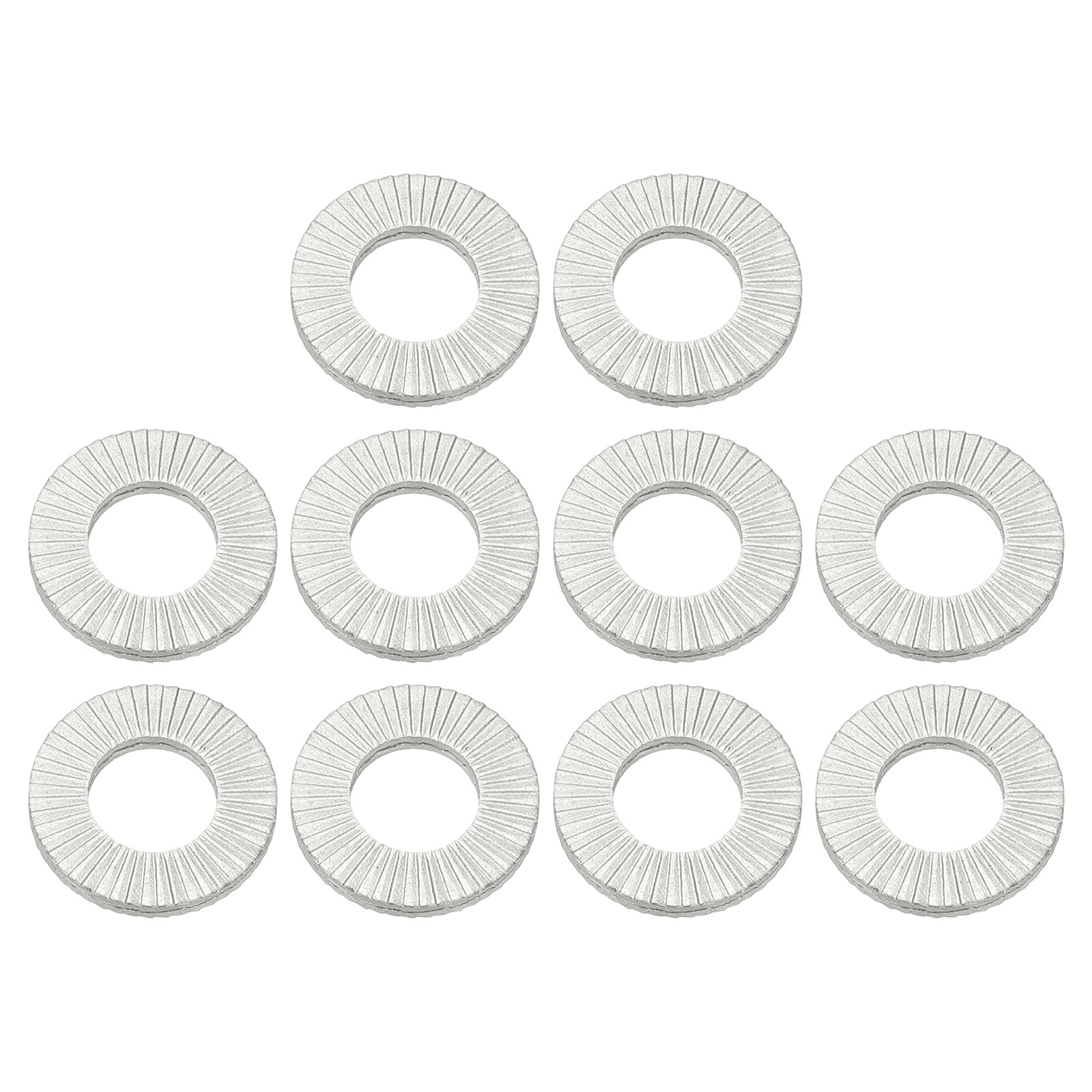 Uxcell Wedge Locking Washers Manganese Steel Vibration Resistant Safety Washers for Bolts Screw ...