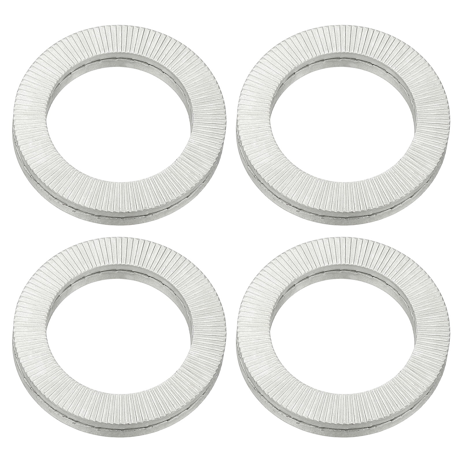Uxcell Wedge Locking Washers Manganese Steel Vibration Resistant Safety ...