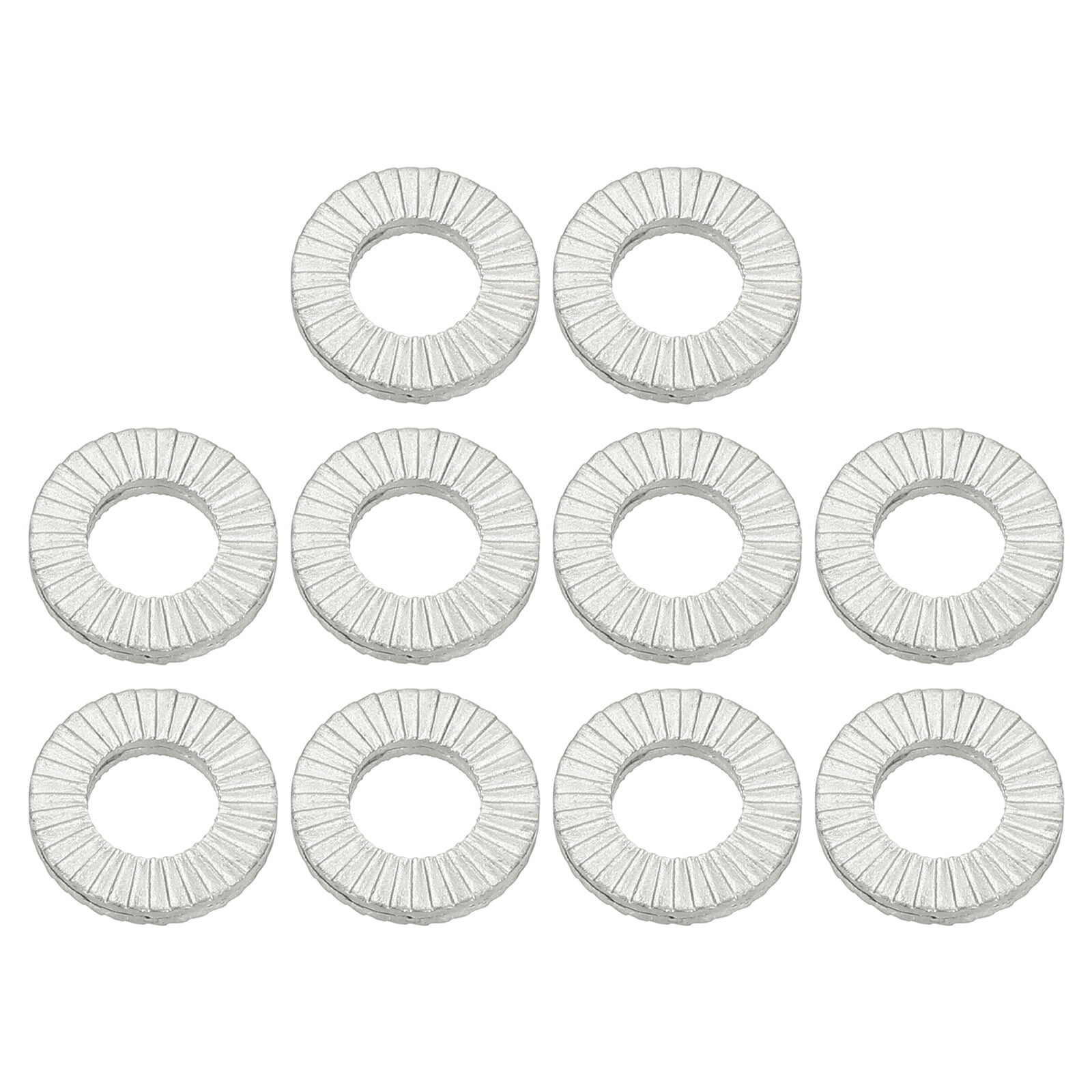 Uxcell Wedge Locking Washers Manganese Steel Vibration Resistant Safety ...