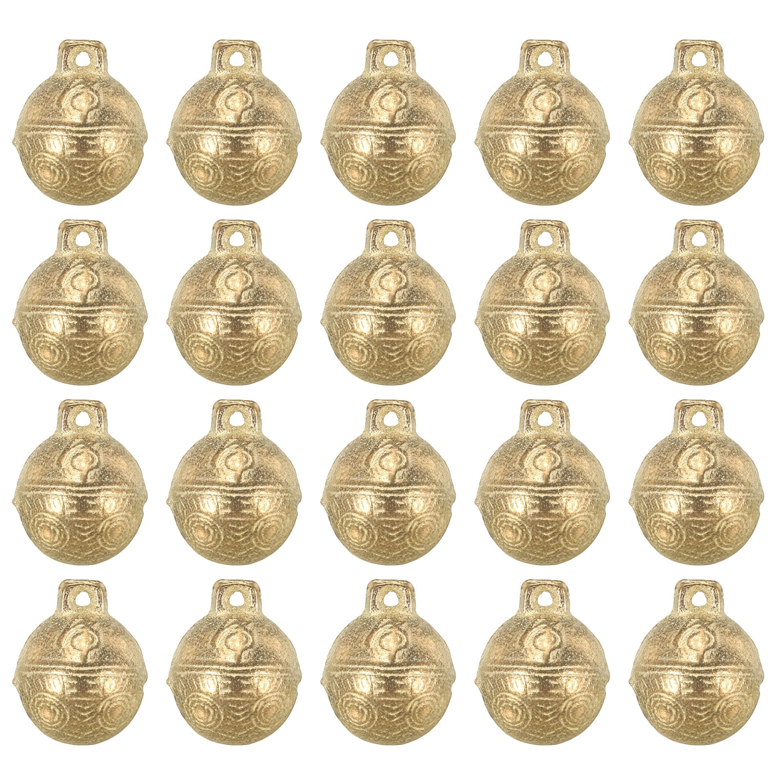 Uxcell Vintage Copper Bells, Mini Craft Jingle Bells 0.9" Metal Hanging ...