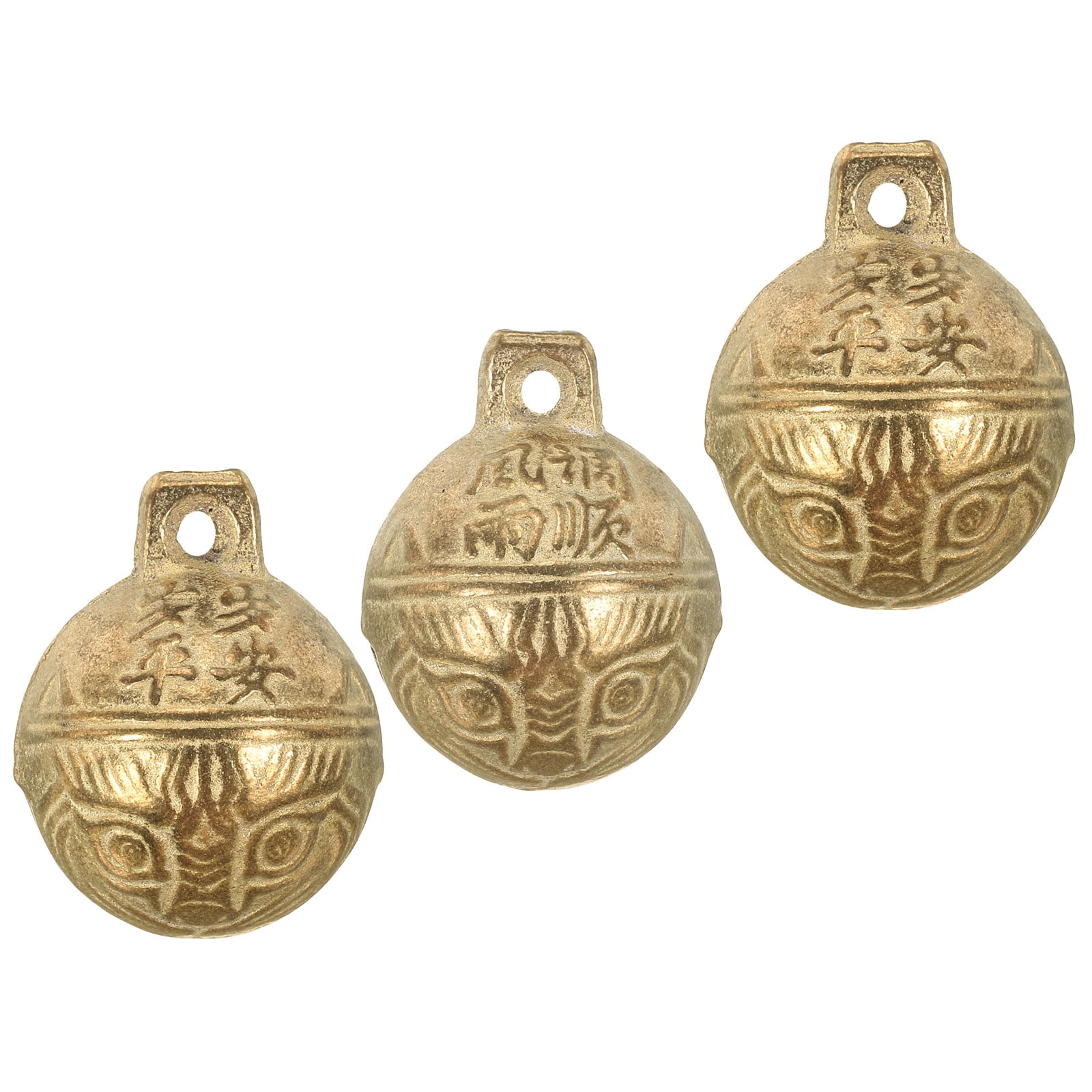 Uxcell Vintage Copper Bells, Mini Craft Jingle Bells 1.6" Metal Hanging ...
