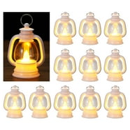 Sziqiqi Mini Lanterns Decorative with Flameless LED Candles Vintage ...