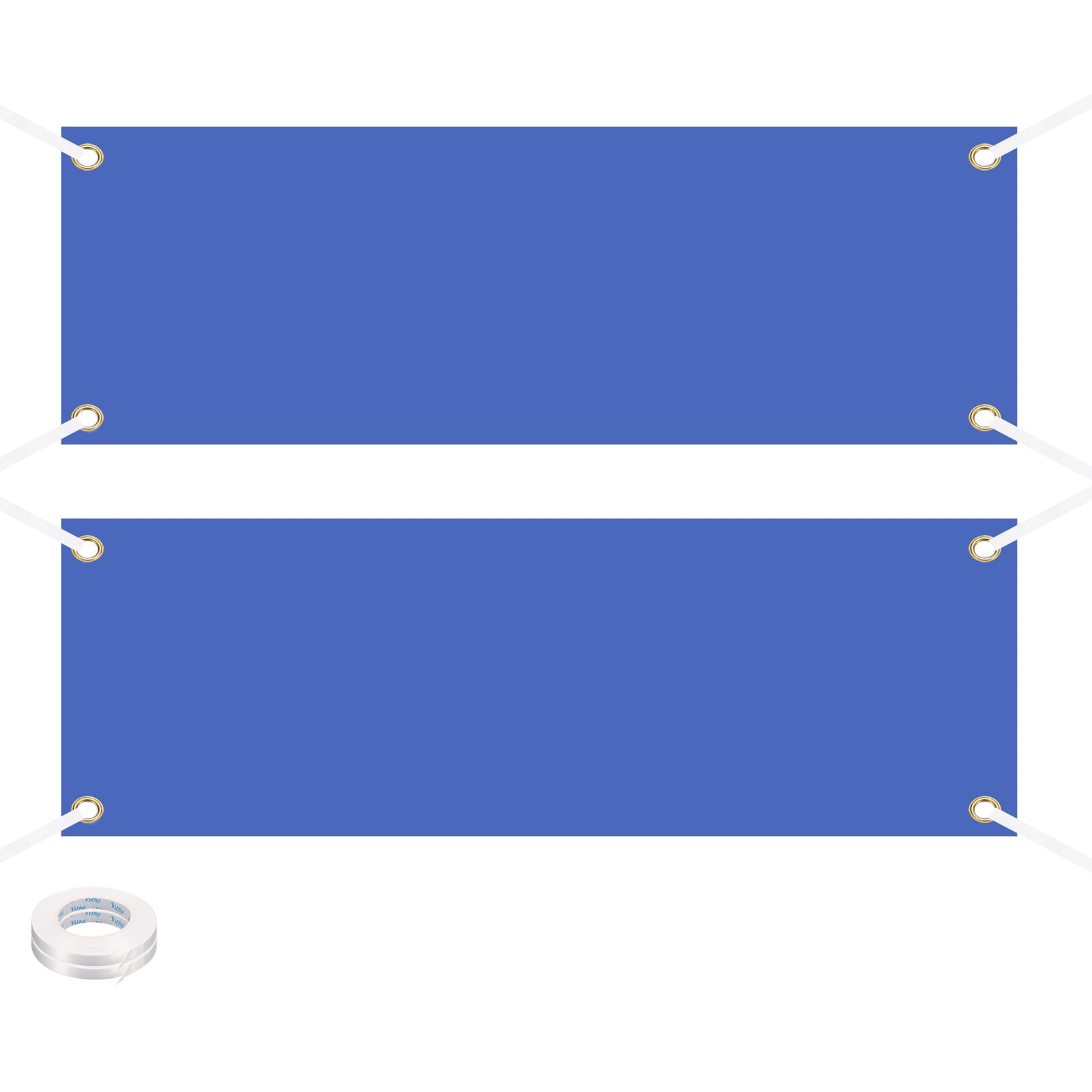 Uxcell Vinyl Blank Banners Signs to Decorate 2'x6' Sublimation Blue ...