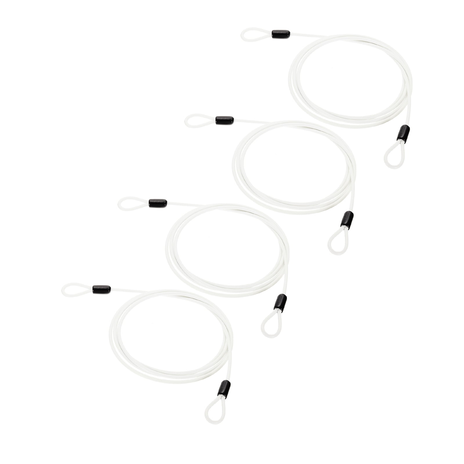 Uxcell Vinyl Coated Stainless Steel Cable with Loops Flexible Wire Rope ...