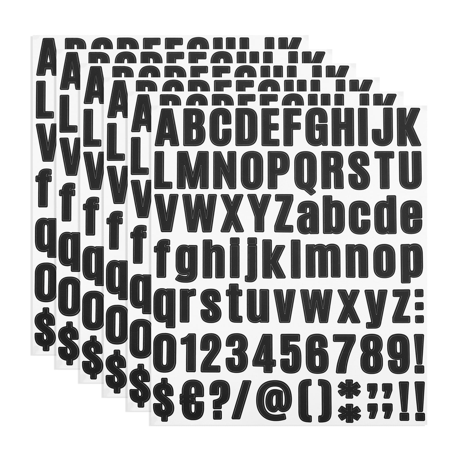 Uxcell Vinyl Letters Numbers Stickers Kit, Self Adhesive Decals for ...