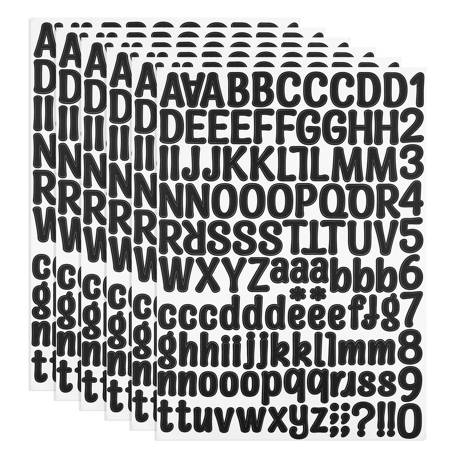 Uxcell Vinyl Letters Numbers Stickers Kit, Self Adhesive Decals for ...