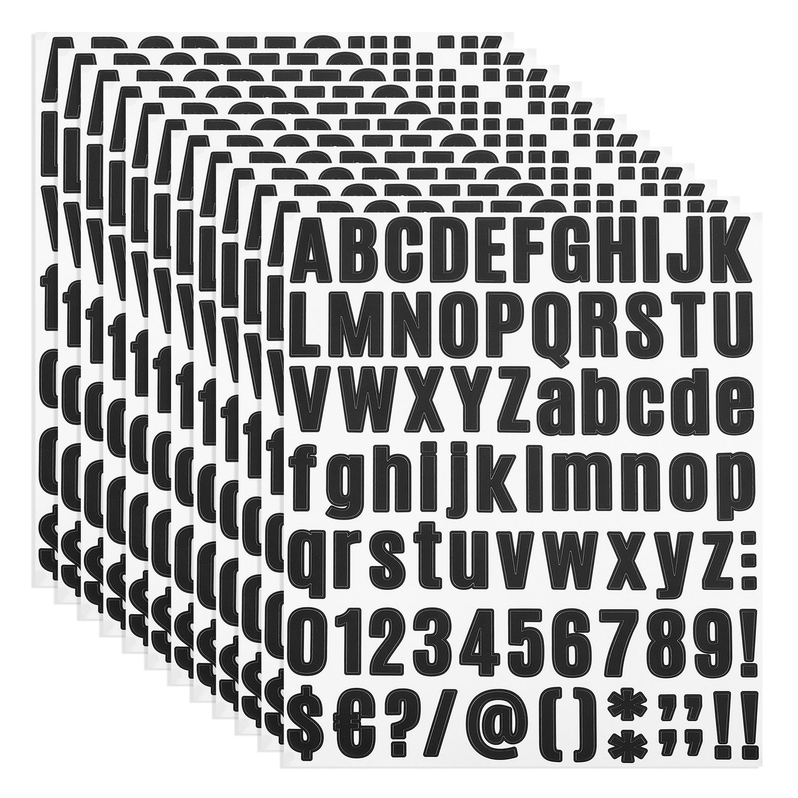 Uxcell Vinyl Letters Numbers Stickers Kit, Self Adhesive Decals for ...