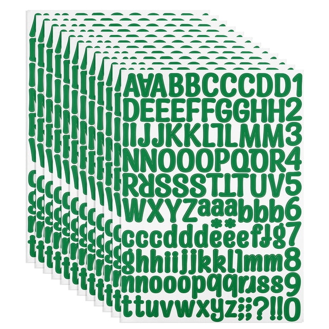 Uxcell Vinyl Letters Numbers Stickers Kit, Self Adhesive Decals for ...