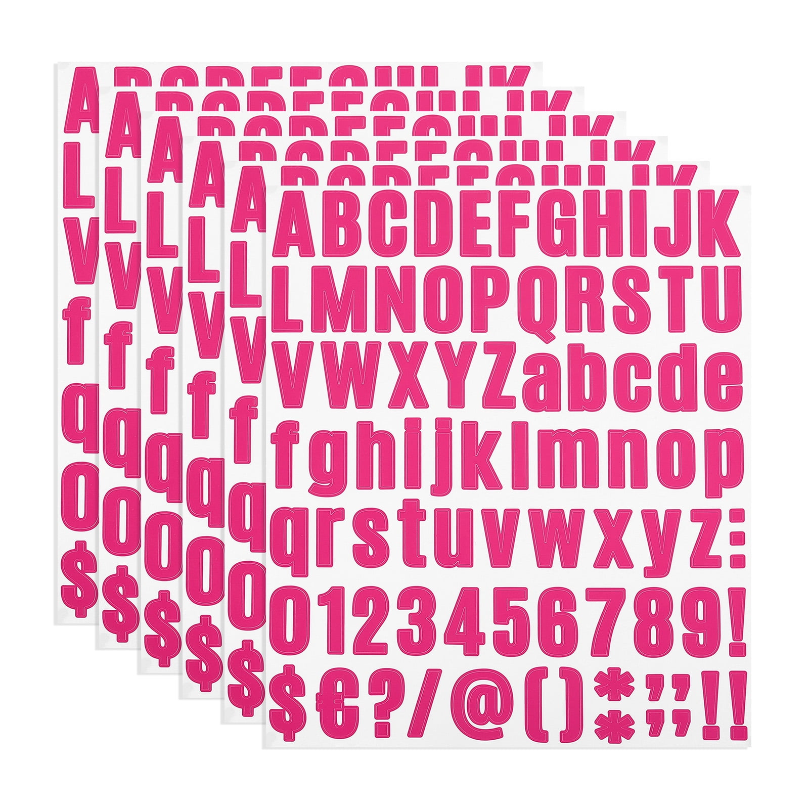 Uxcell Vinyl Letters Numbers Stickers Kit, Self Adhesive Decals for ...