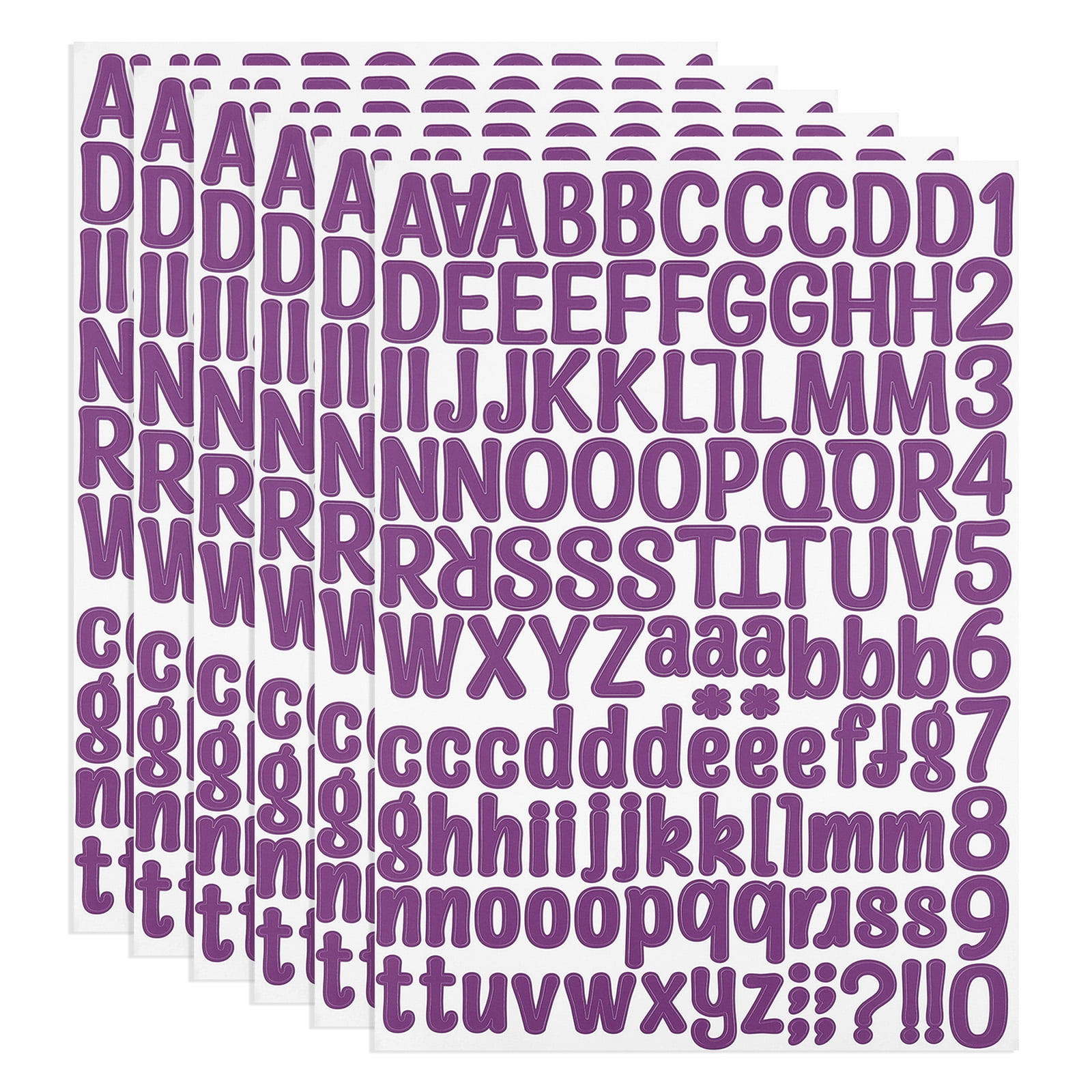 Uxcell Vinyl Letters Numbers Stickers Kit, Self Adhesive Decals for ...