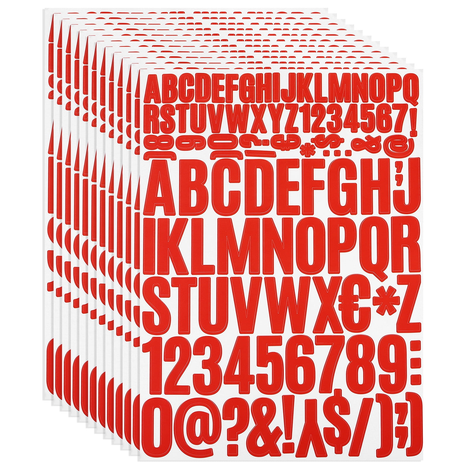 Uxcell Vinyl Letters Numbers Stickers Kit, Self Adhesive Decals for ...