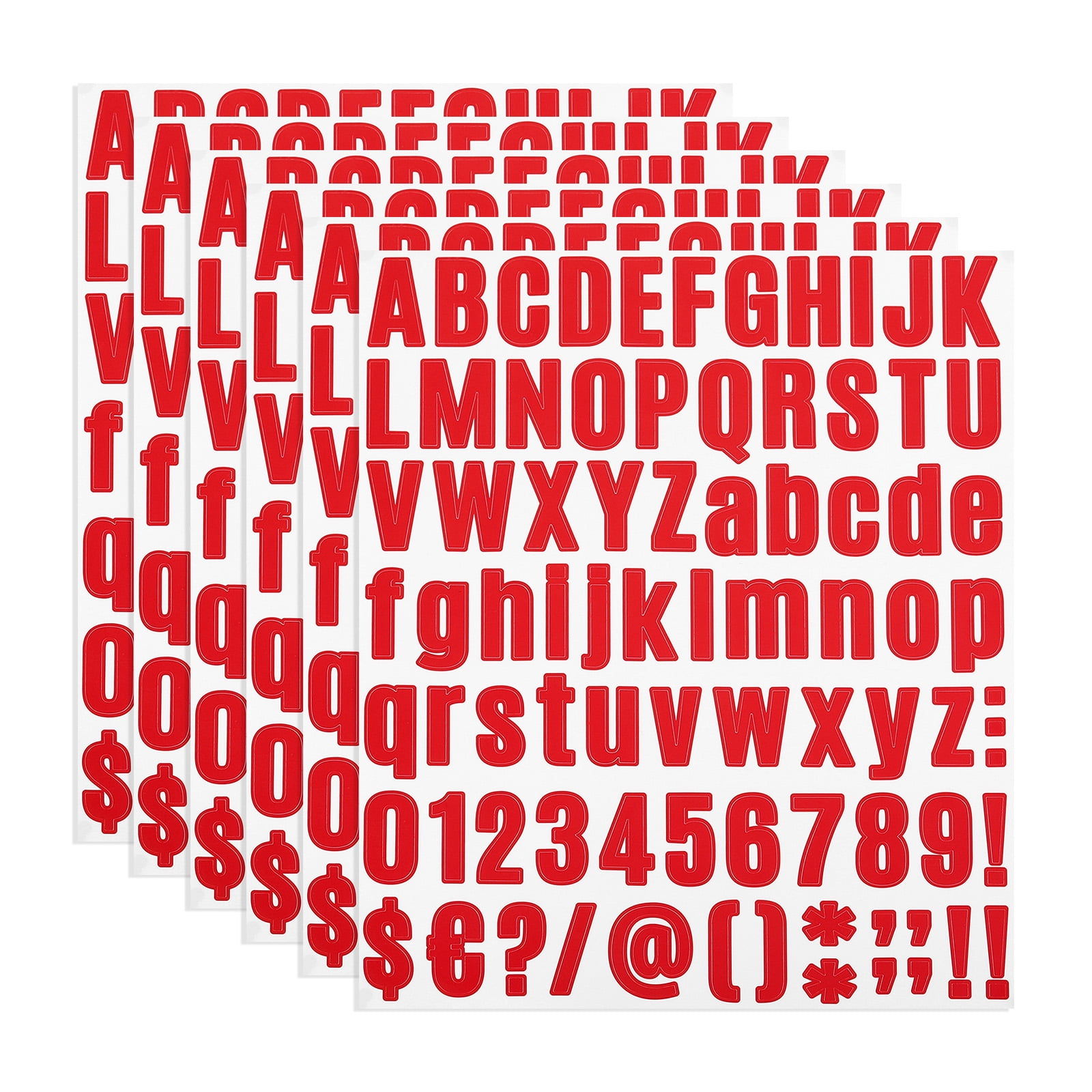 Uxcell Vinyl Letters Numbers Stickers Kit, Self Adhesive Decals for ...