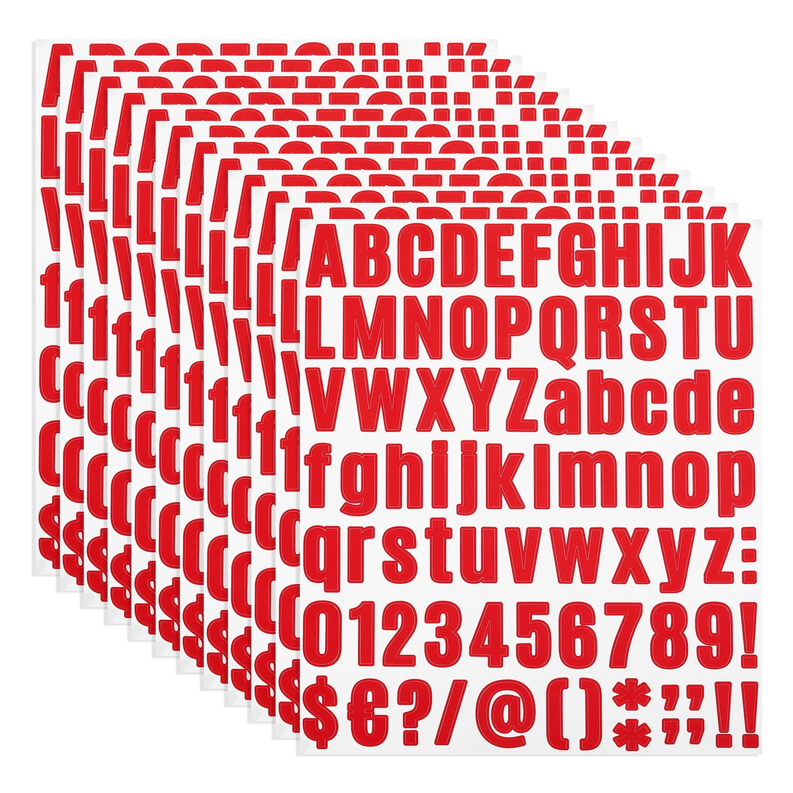 Uxcell Vinyl Letters Numbers Stickers Kit, Self Adhesive Decals for ...