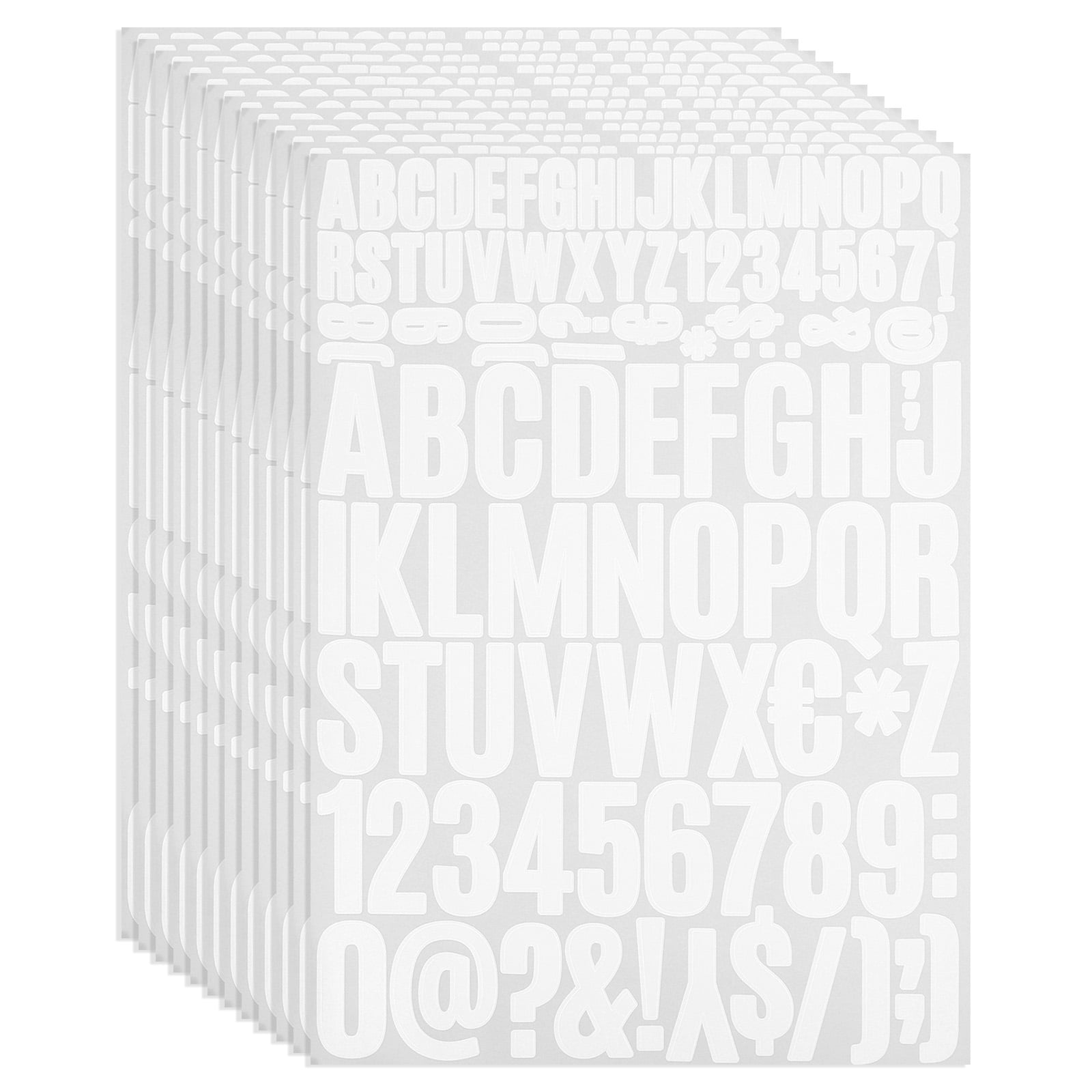 Uxcell Vinyl Letters Numbers Stickers Kit, Self Adhesive Decals for ...