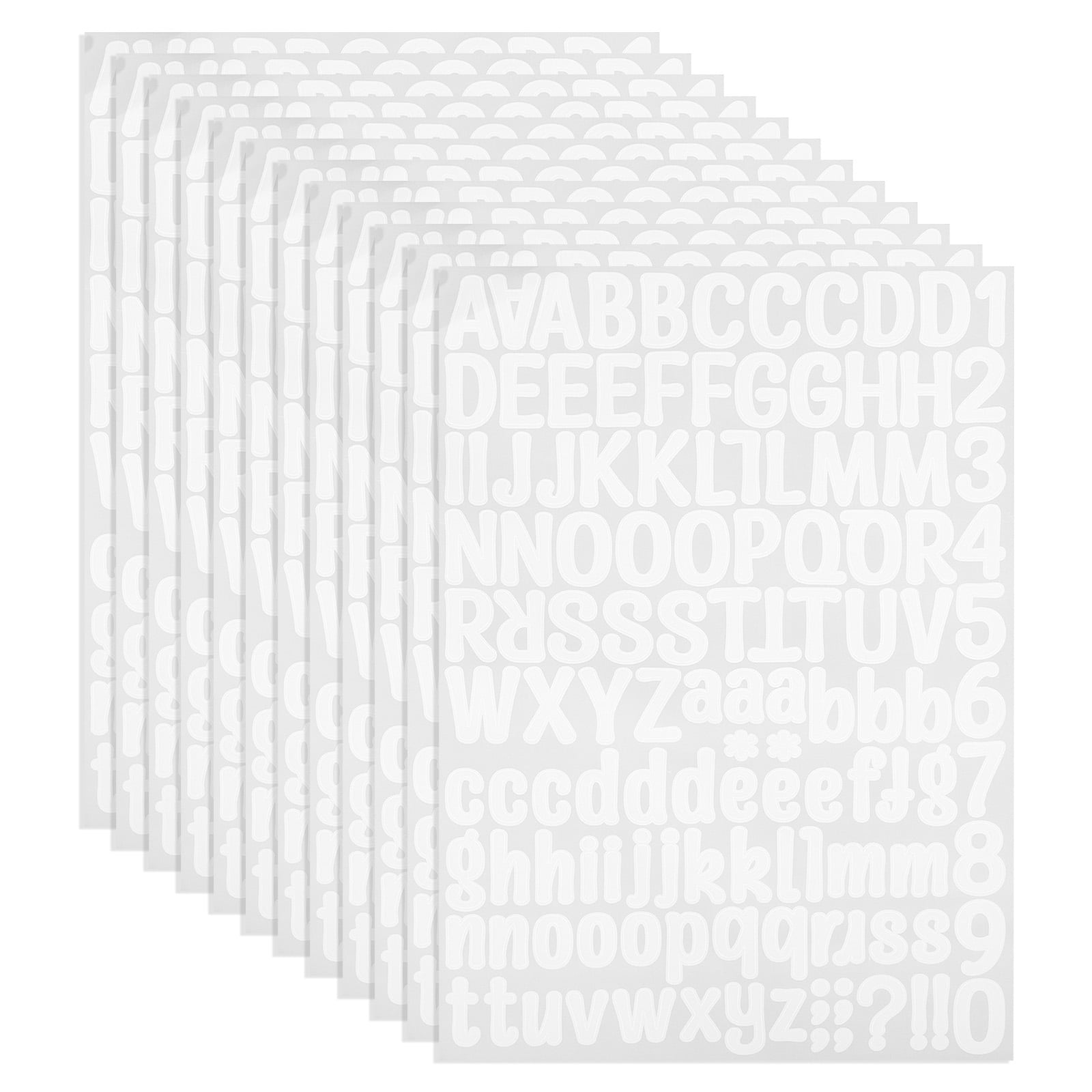 Uxcell Vinyl Letters Numbers Stickers Kit, Self Adhesive Decals for ...