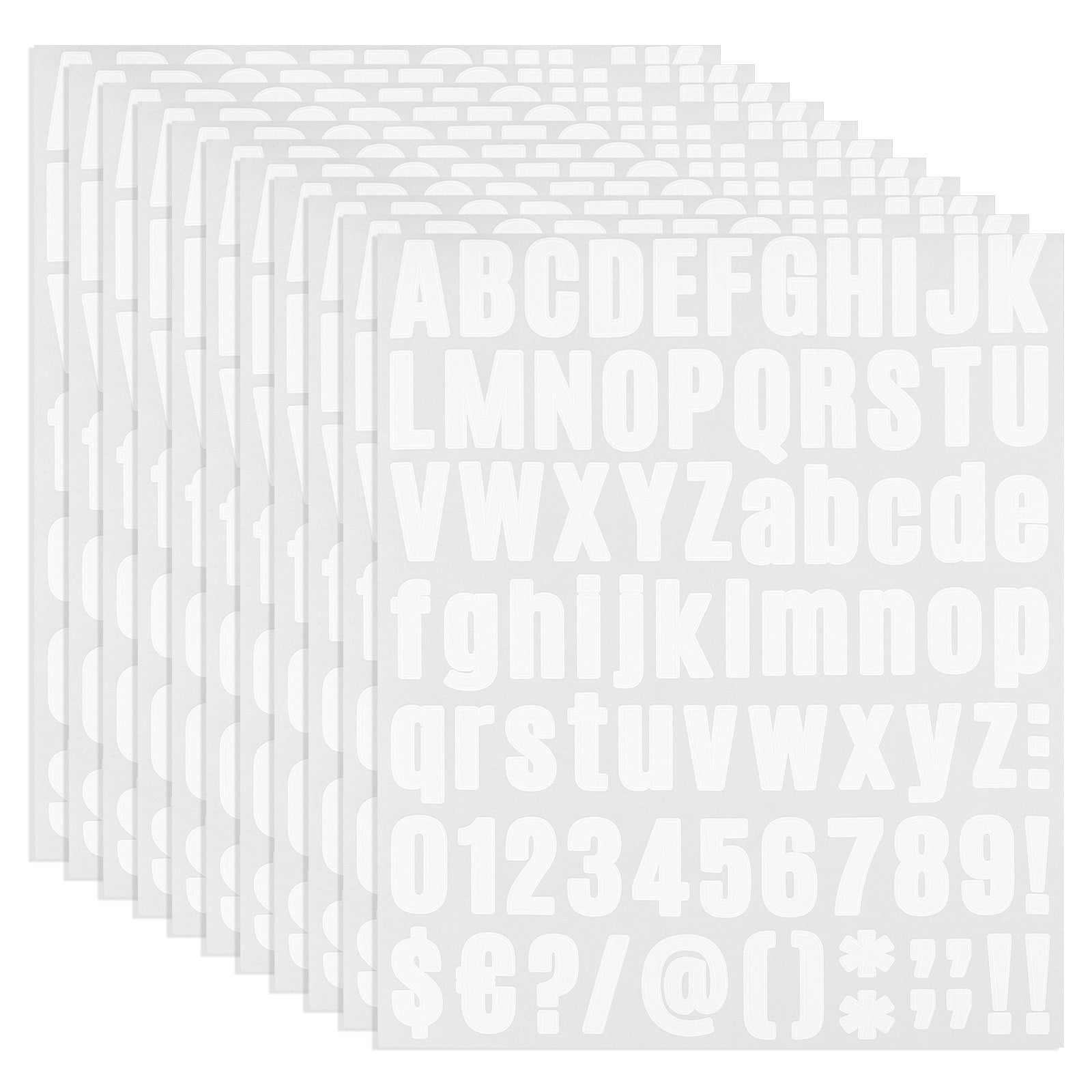 Uxcell Vinyl Letters Numbers Stickers Kit, Self Adhesive Decals for ...