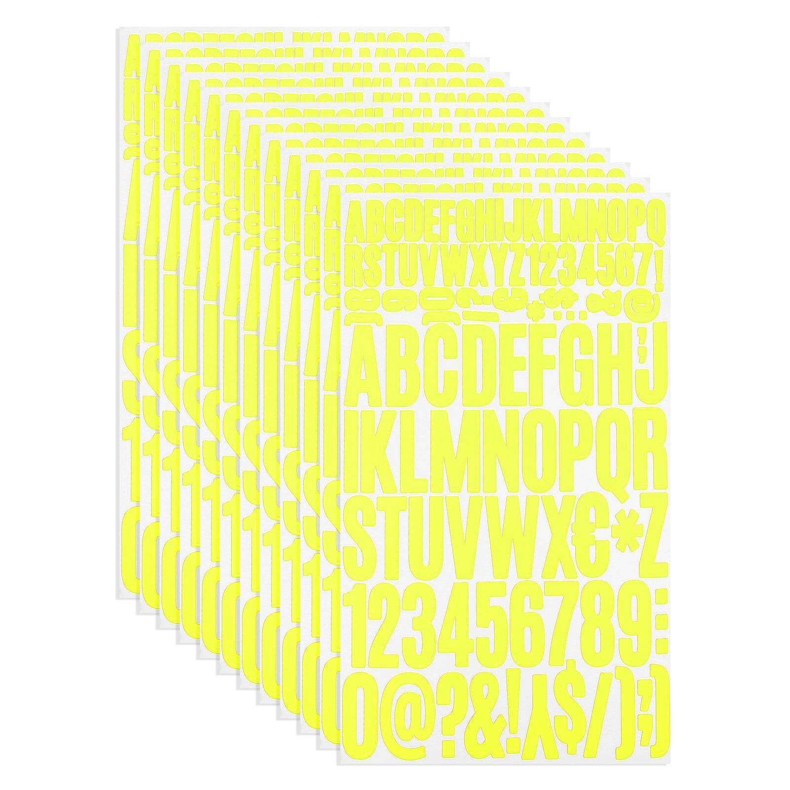 Uxcell Vinyl Letters Numbers Stickers Kit, Self Adhesive Decals for ...