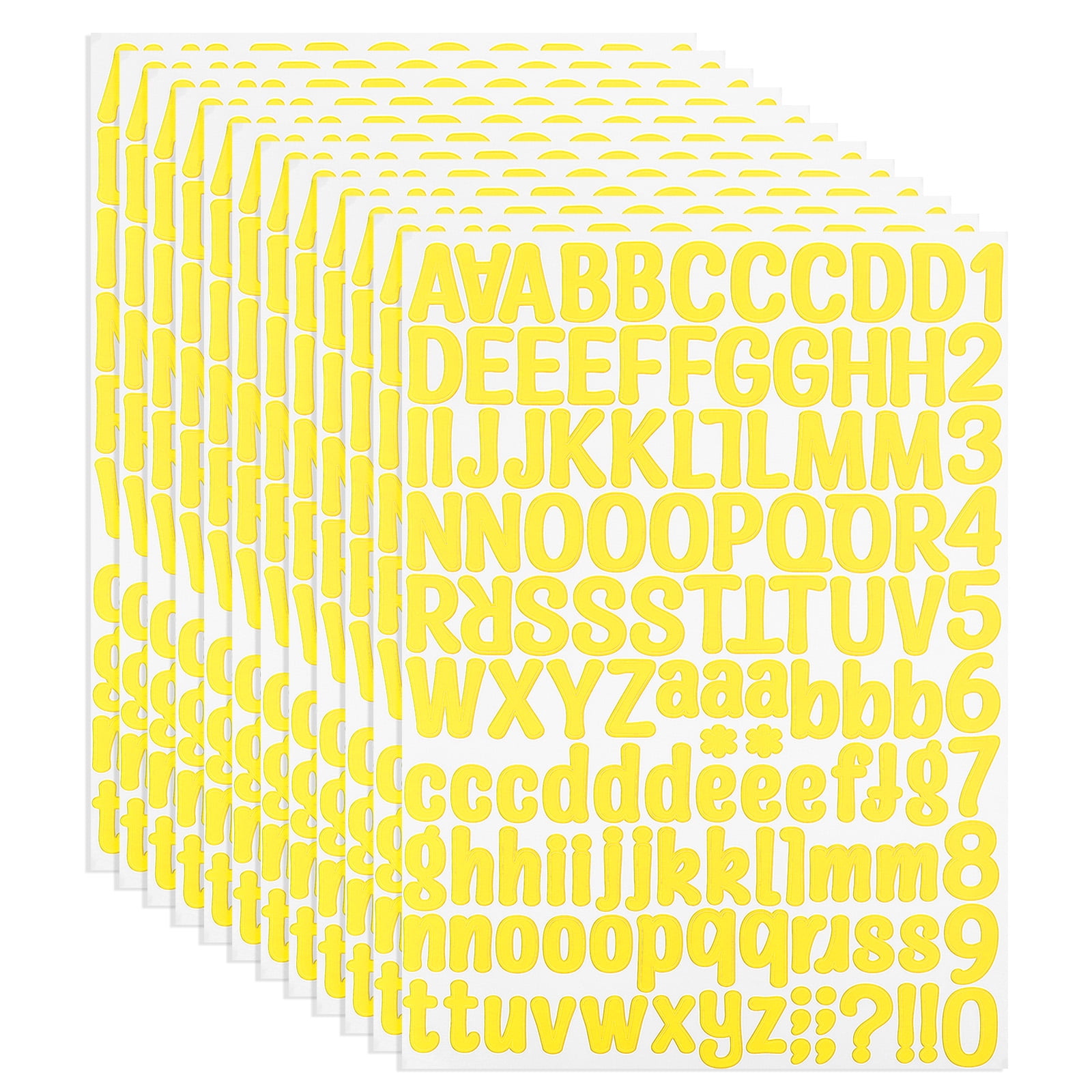 Uxcell Vinyl Letters Numbers Stickers Kit, Self Adhesive Decals for ...