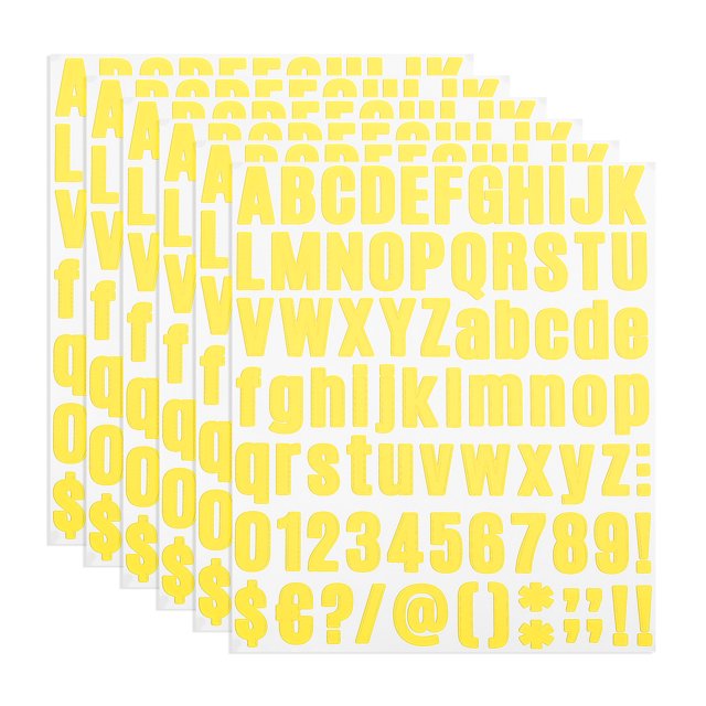 Uxcell Vinyl Letters Numbers Stickers Kit, Self Adhesive Decals for ...