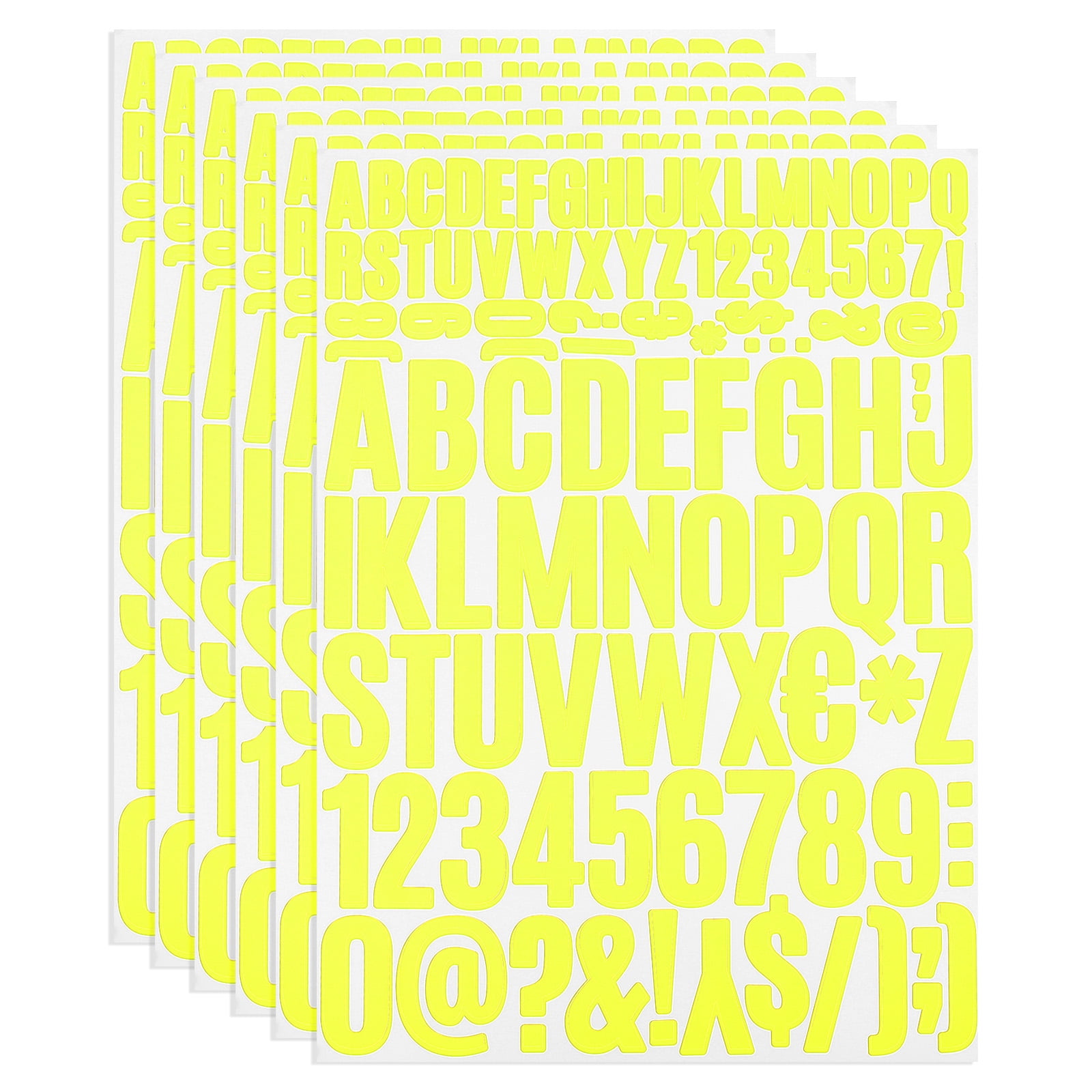 Uxcell Vinyl Letters Numbers Stickers Kit, Self Adhesive Decals for ...