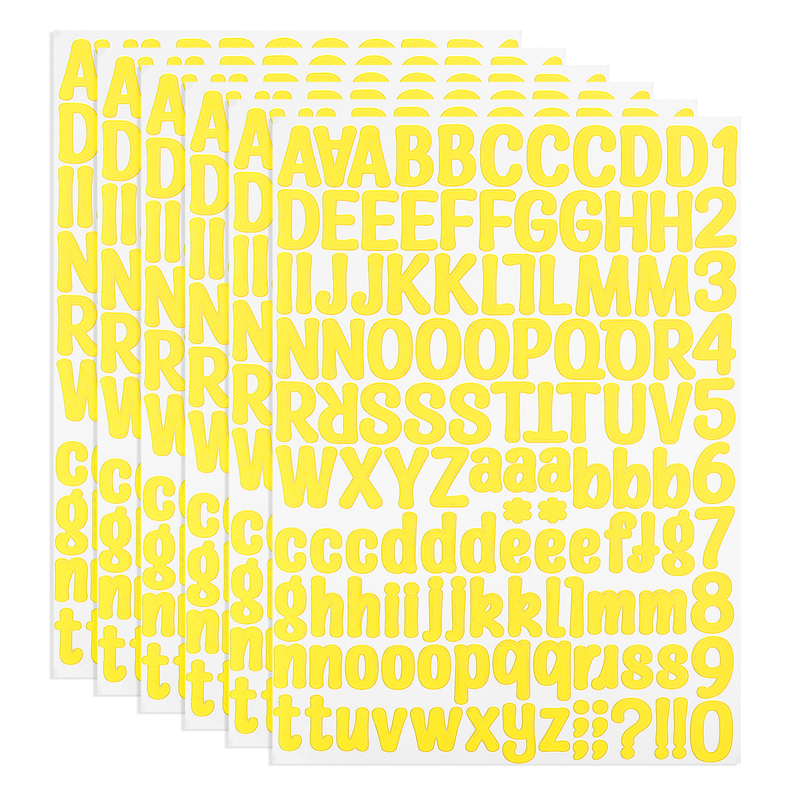 Uxcell Vinyl Letters Numbers Stickers Kit, Self Adhesive Decals for ...