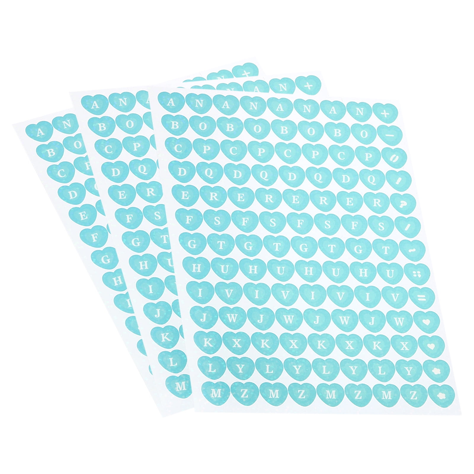 Uxcell Vinyl Self Adhesive Letter Sticker Decal Kit, Blue 117 Piece 3 ...